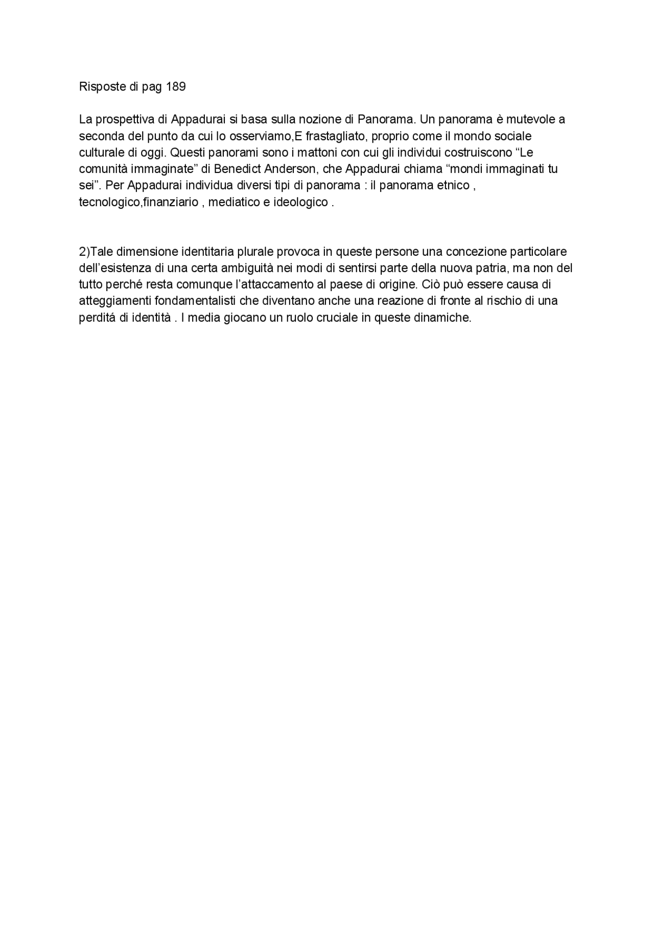 Antropologia Per Ripasso Docsity