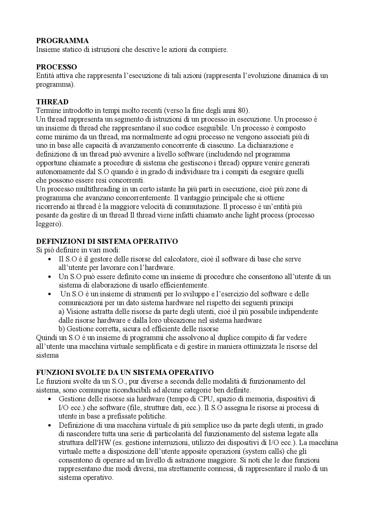 Definizione Di Concetti Importanti Informatica Docsity