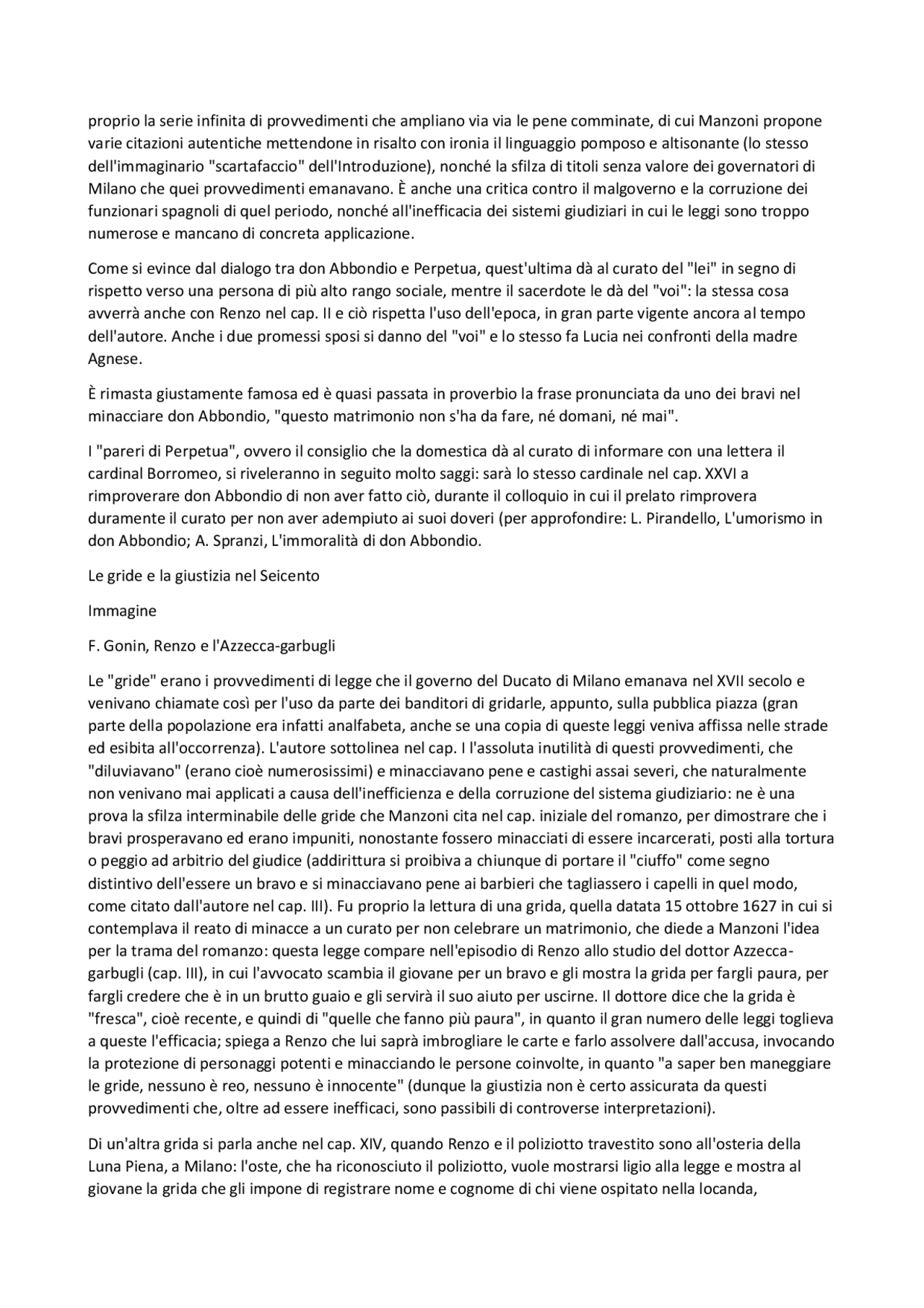 Promessi Sposi Riassunto Capitolo 1 Parte 5 Docsity
