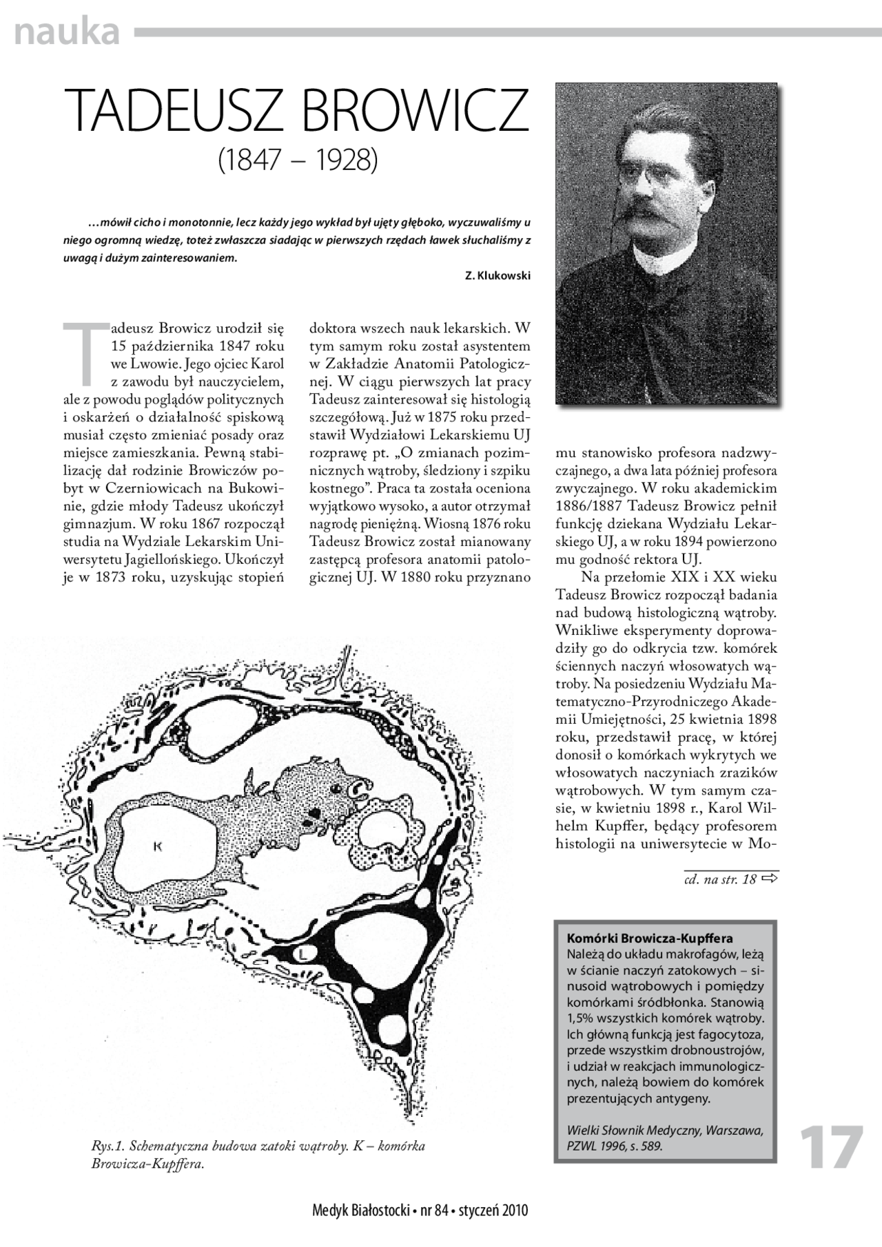 Tadeusz Borowicz - krótka biografia - Docsity