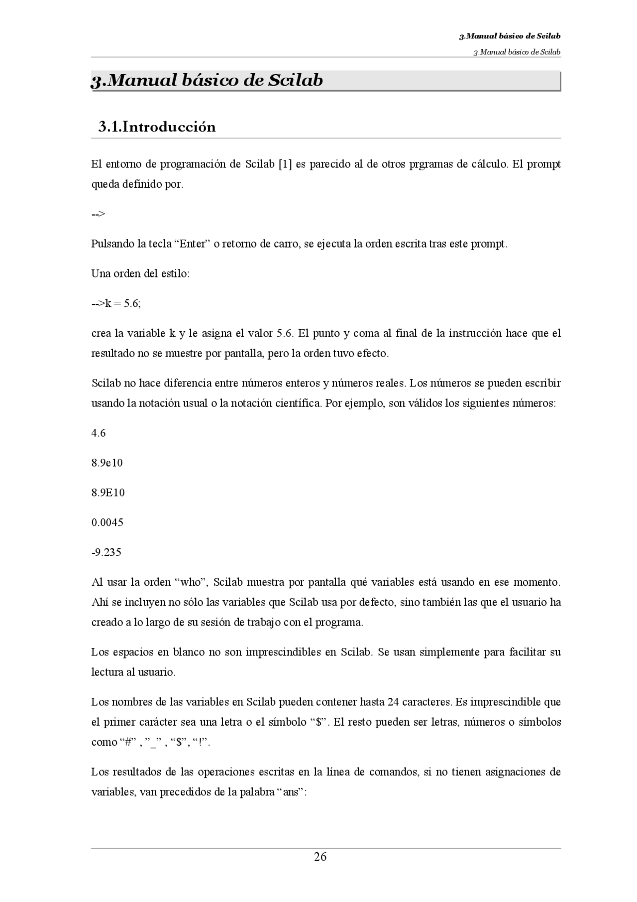 Scilab Para Aprender Docsity