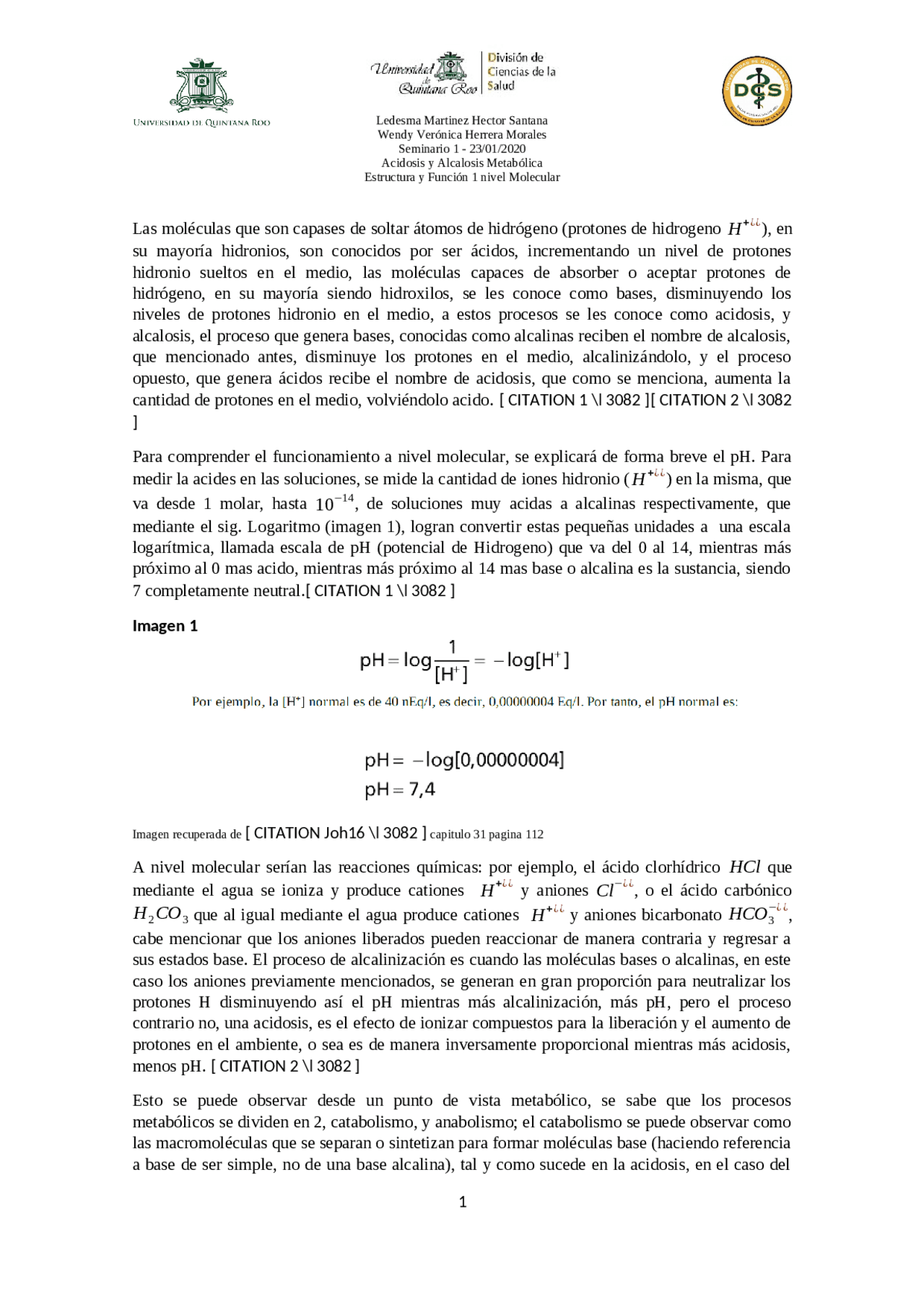 Acidosis Y Alcalosis Metabólica Docsity