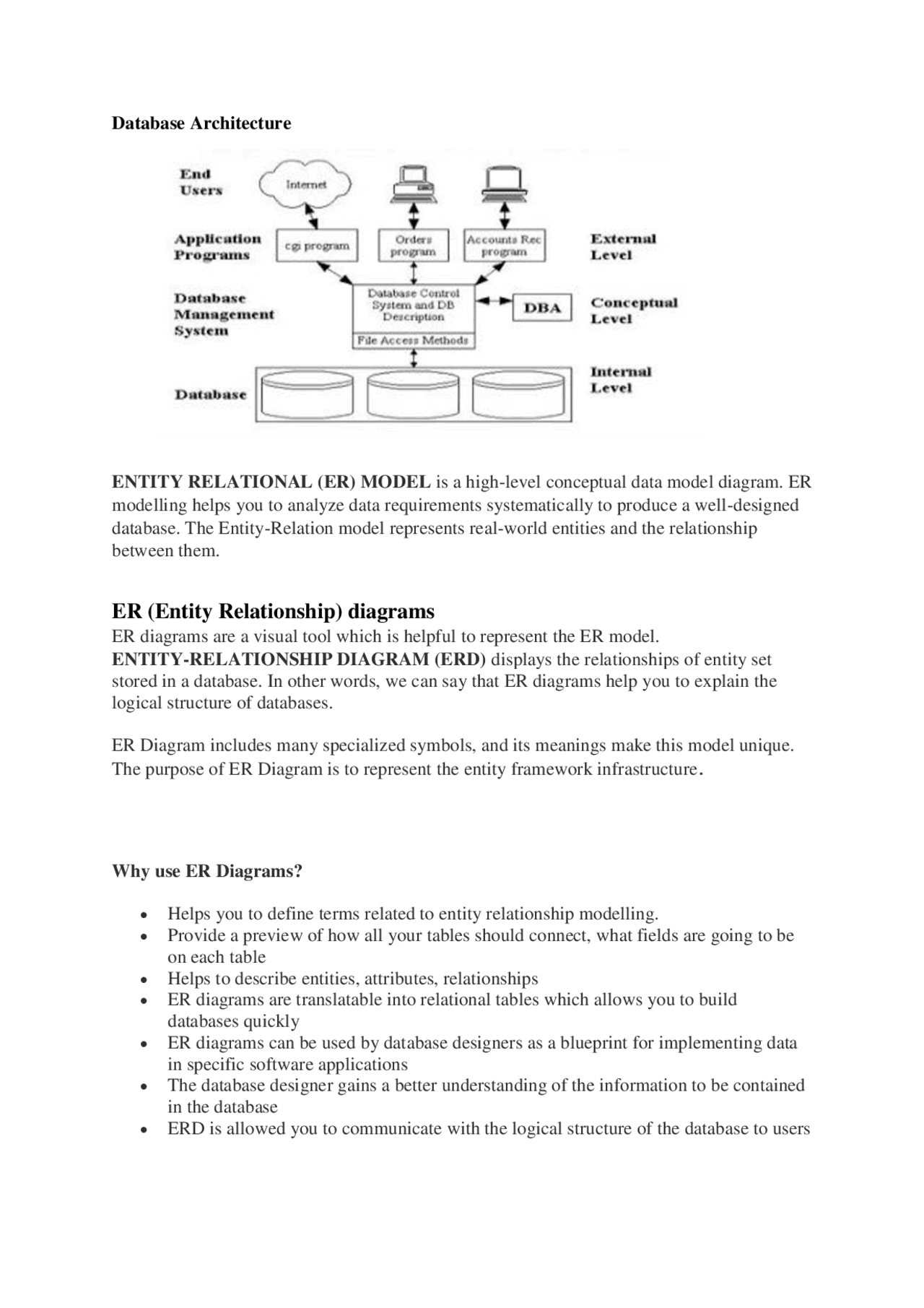 Database Architecture Docsity