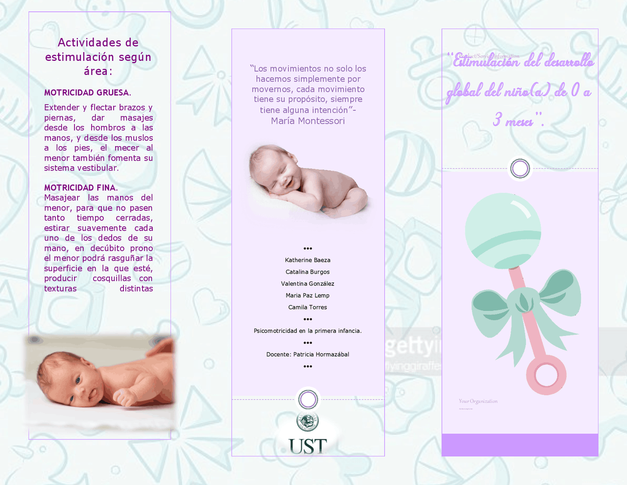 Triptico De Psicomotricidad Docsity