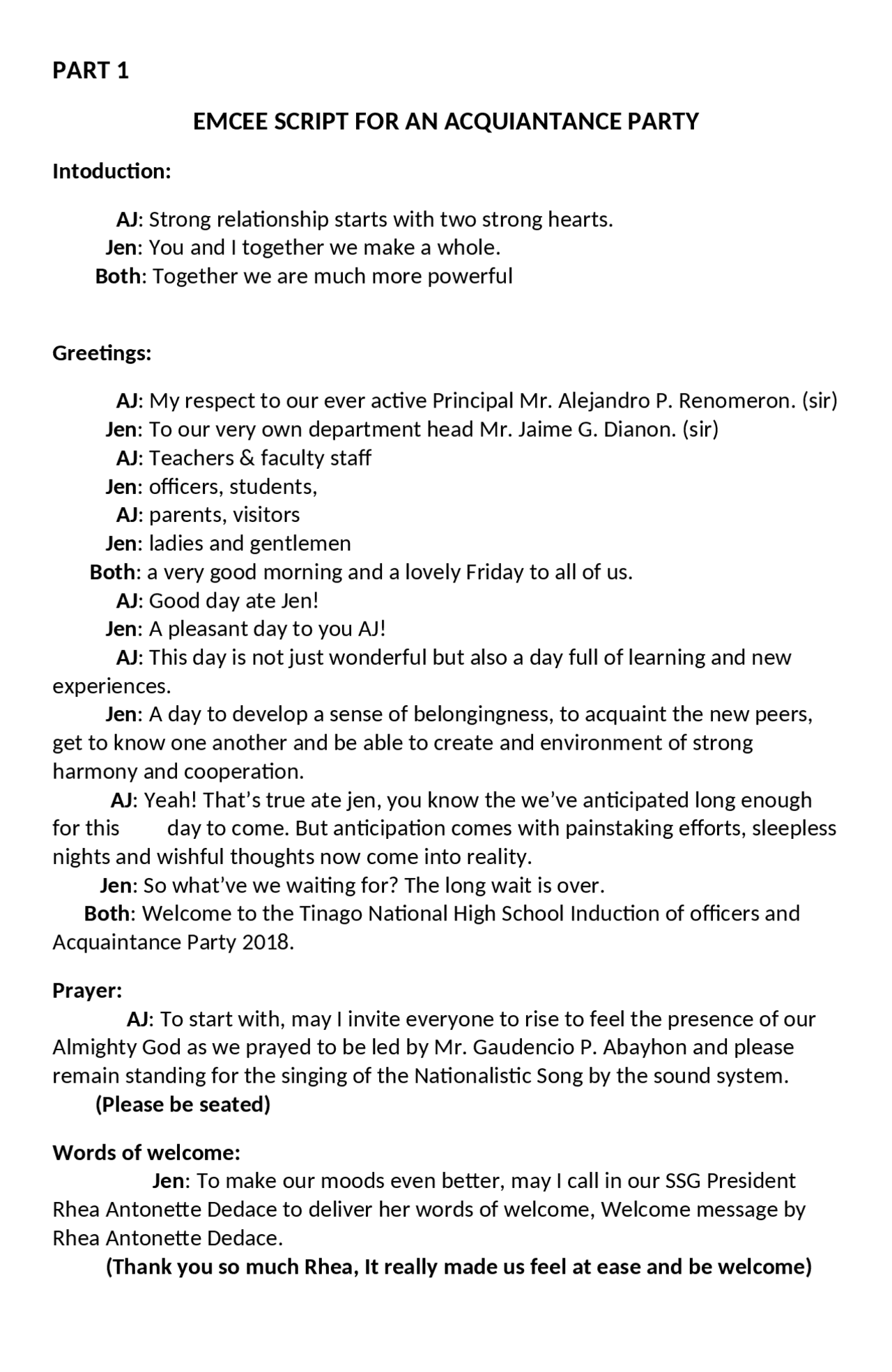Example Script In Acquaintance Party 2019 2020 Study Guides Projects Example Script In Acquaintance Party 2019 2020 Study Guides Projects