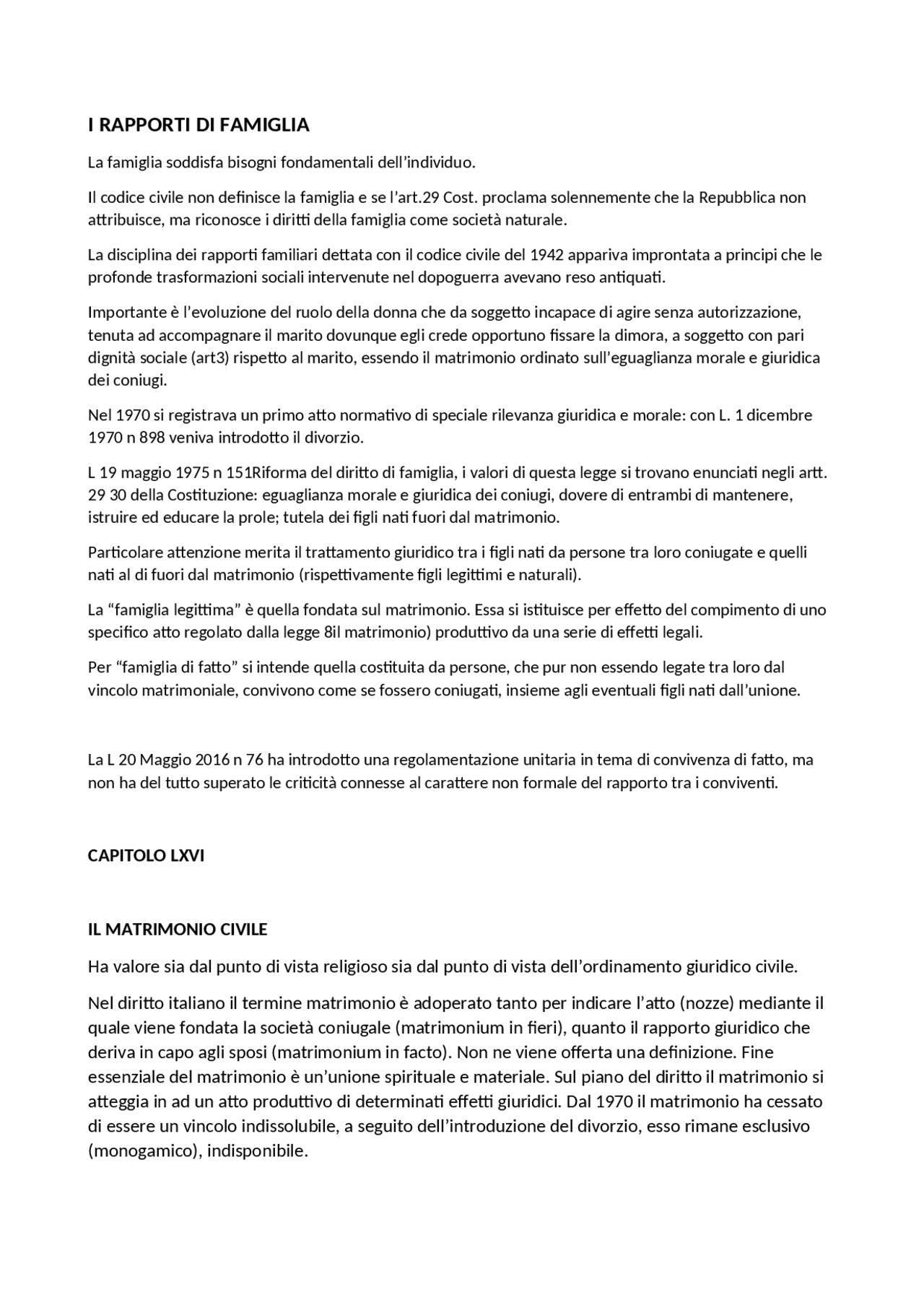I Rapporti Di Famiglia Docsity