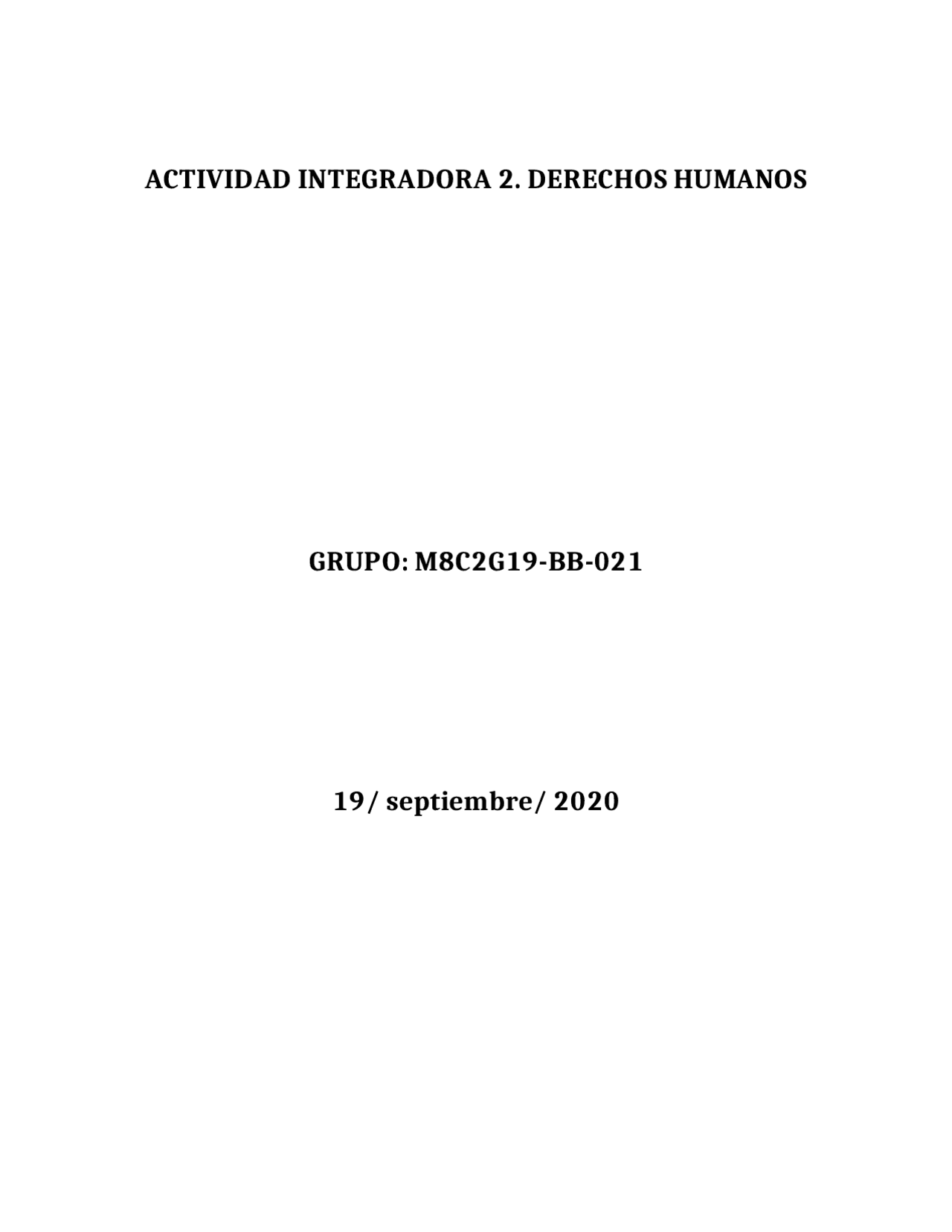 Módulo 8 actividad integradora 2 - Docsity