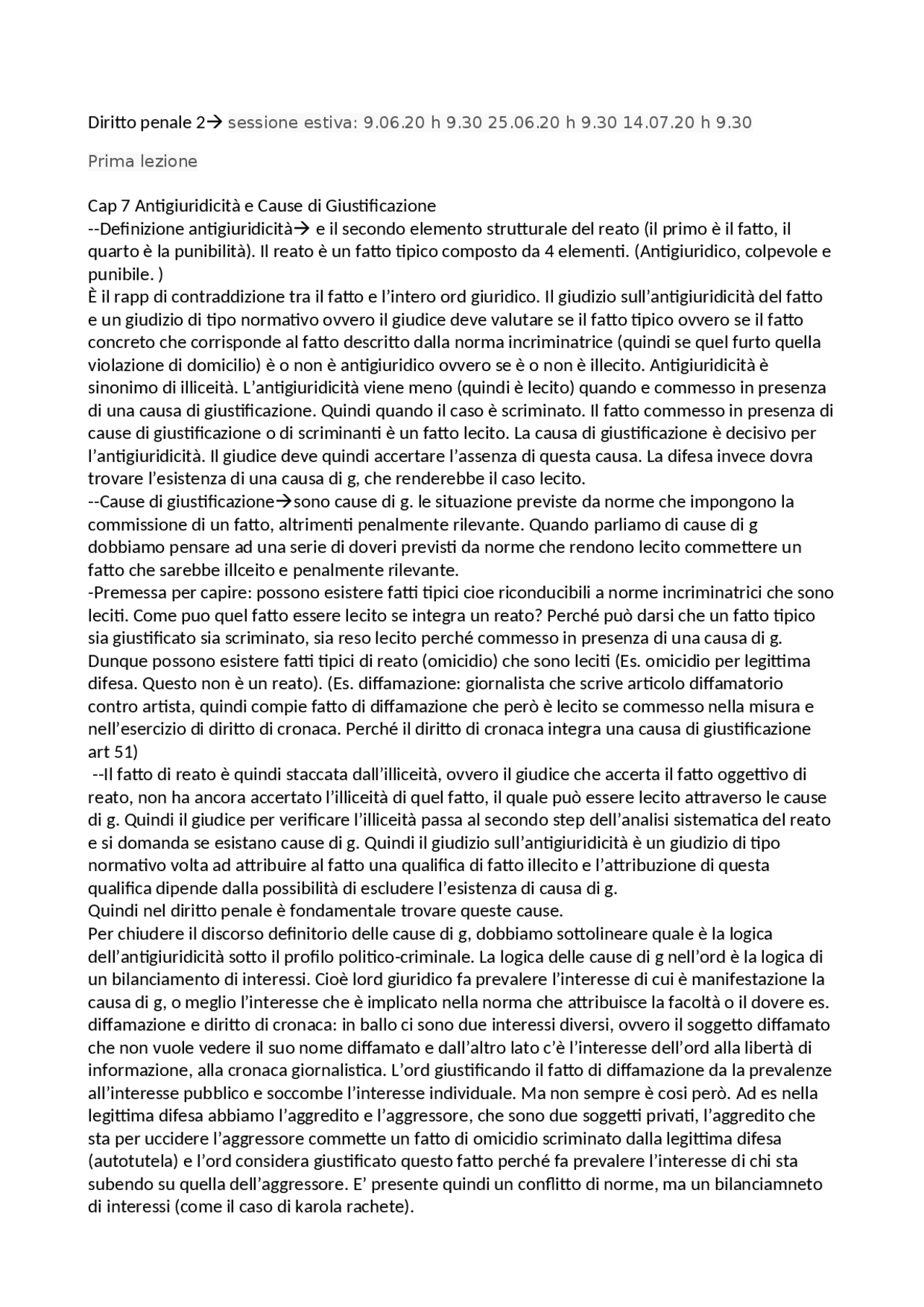 Appunti Diritto Penale Docsity