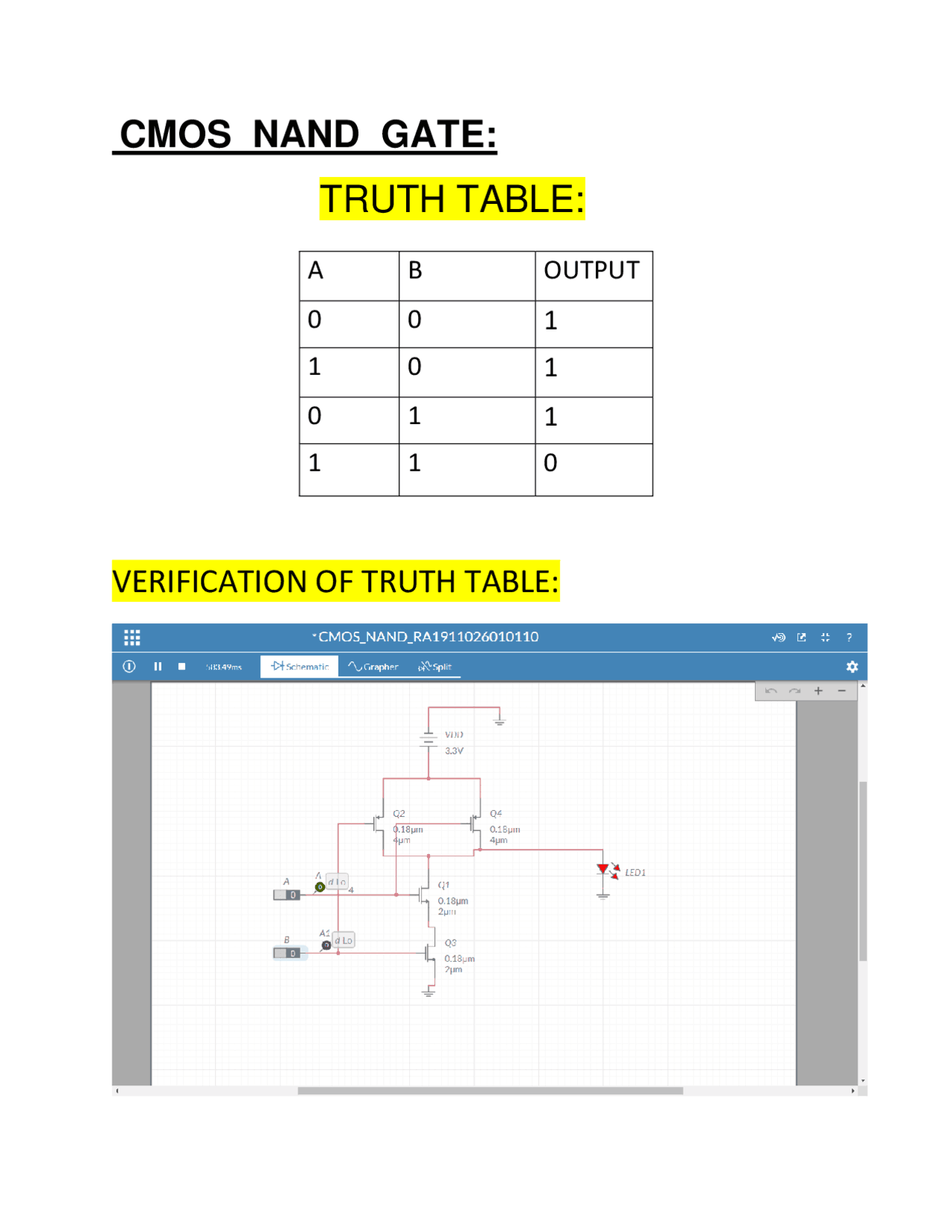 Cmos Nand Gate Effective Thing Docsity