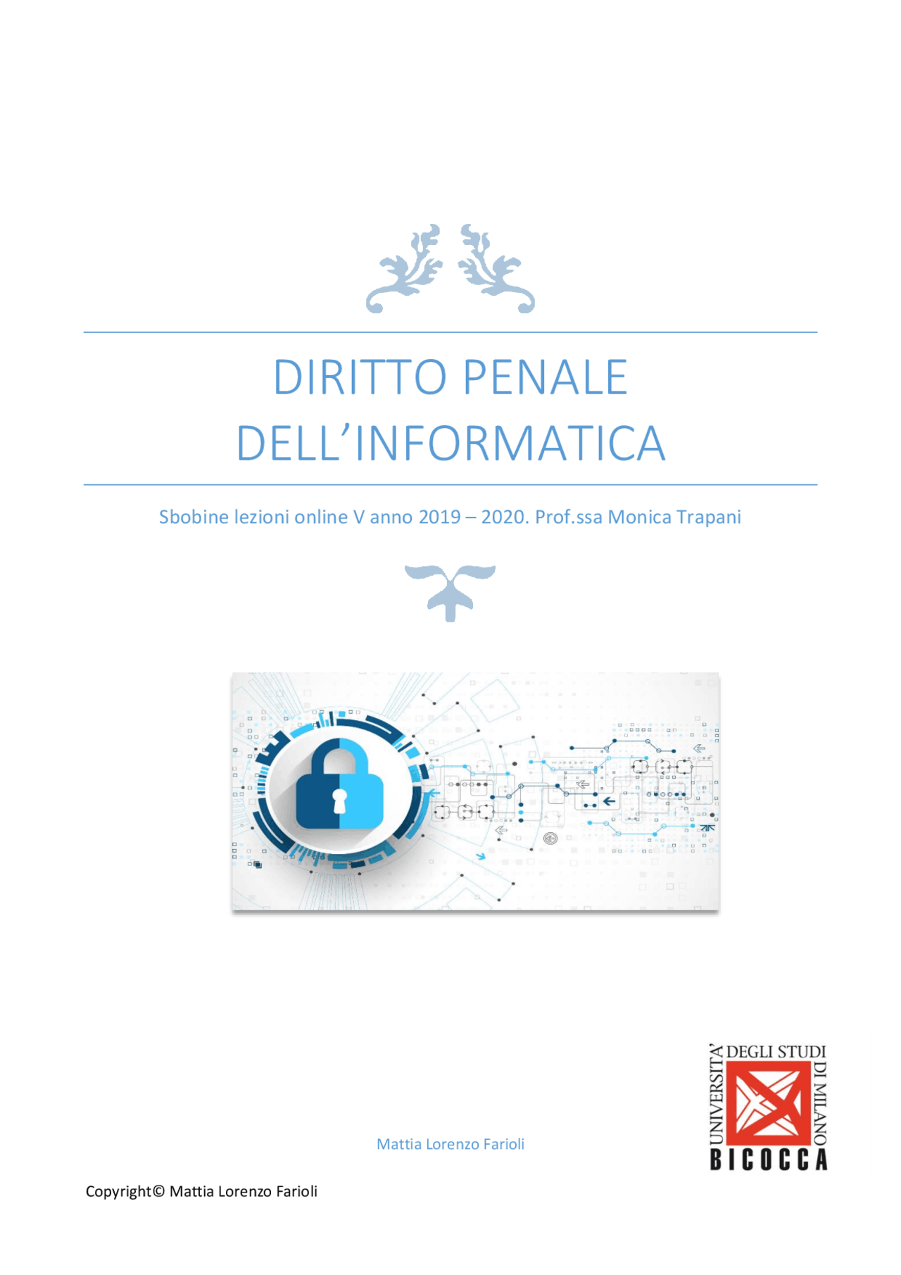 Dispensa Informatica Penale Docsity