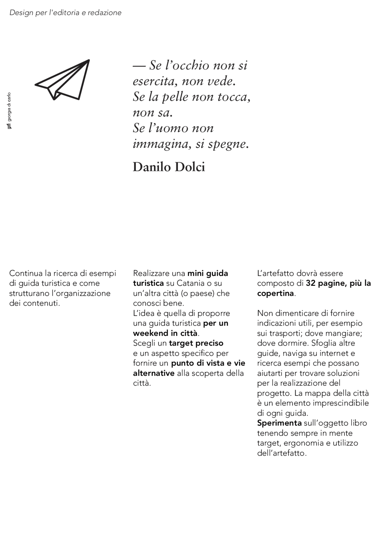 Traccia Guida Esercizio Docsity