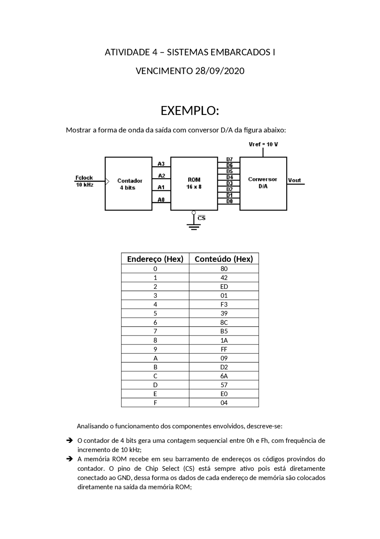 Atividade de Eletronica | Exercises Digital Electronics | Docsity