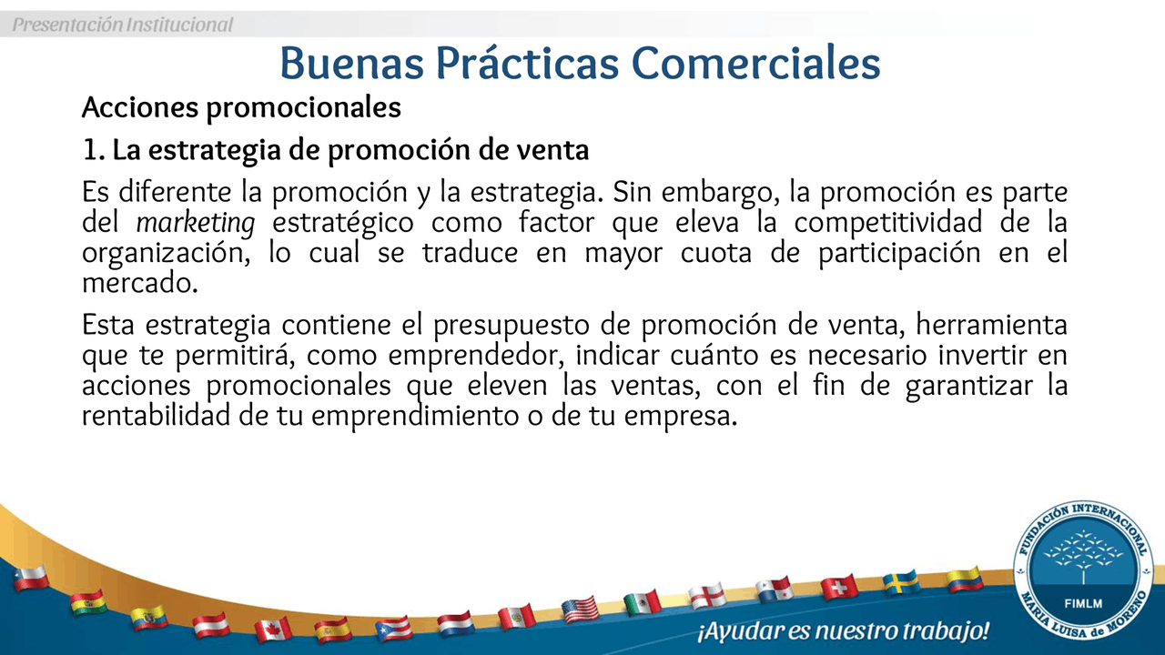 Buenas prácticas comerciales | Ejercicios de Emprendimiento - Docsity