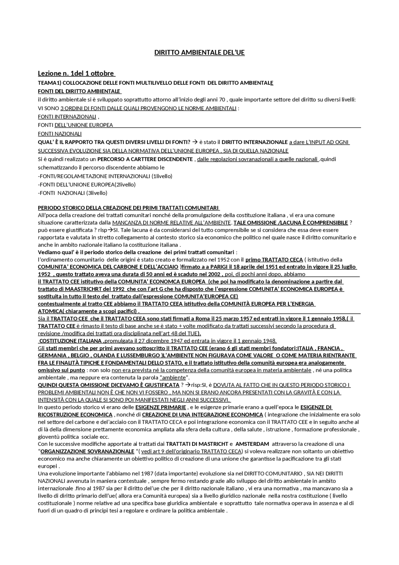 Appunto Di Diritto Ambientale Docsity
