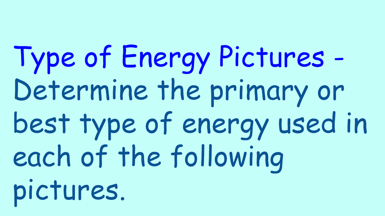 Copy of the 5 Types of energy - Docsity