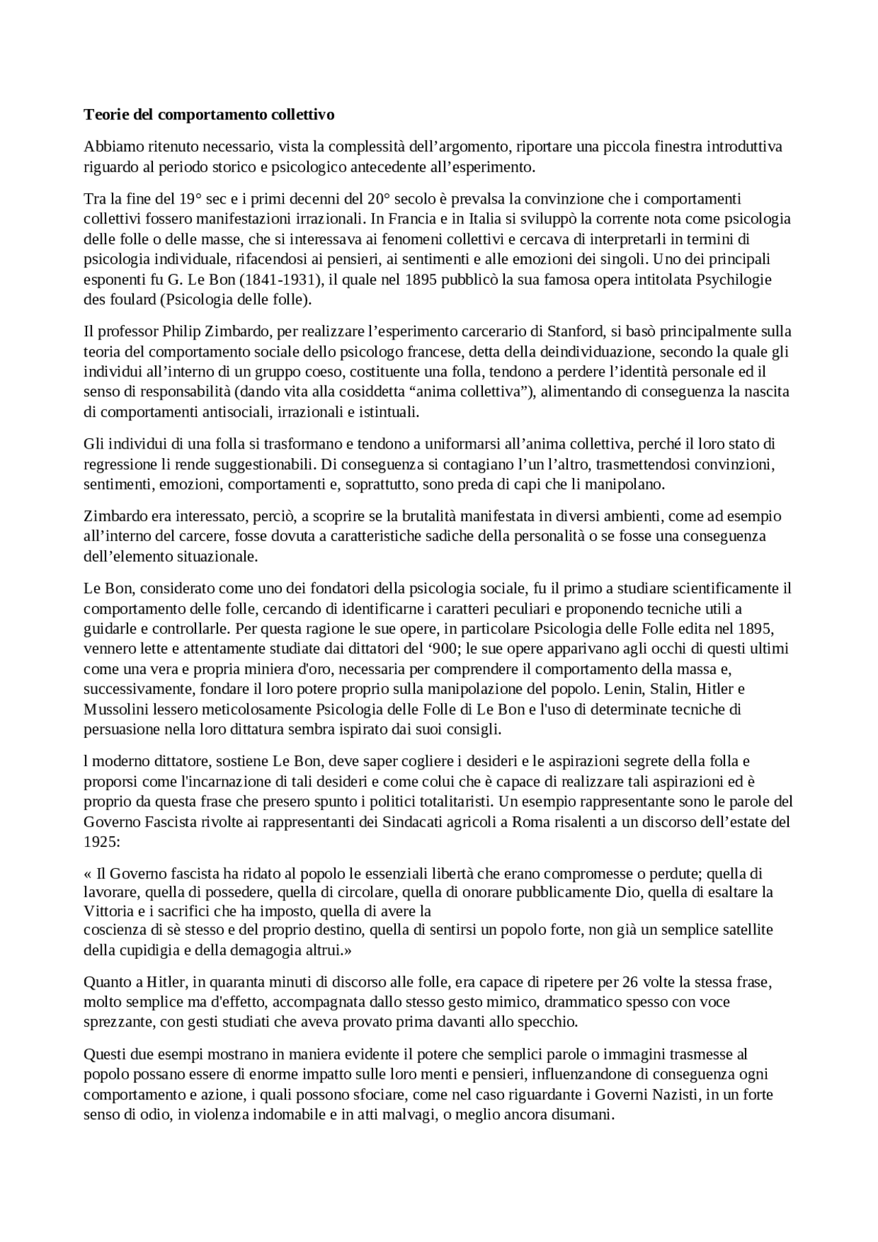 Zimbardo La Devianza Docsity