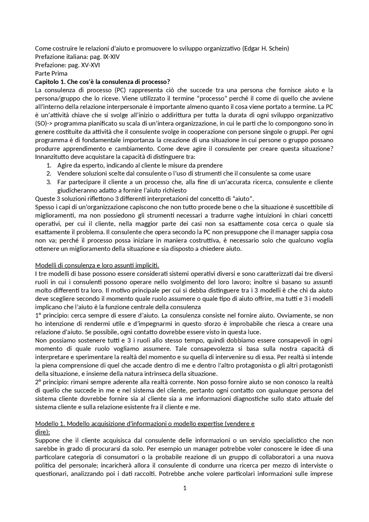 La Consulenza Di Processo Docsity