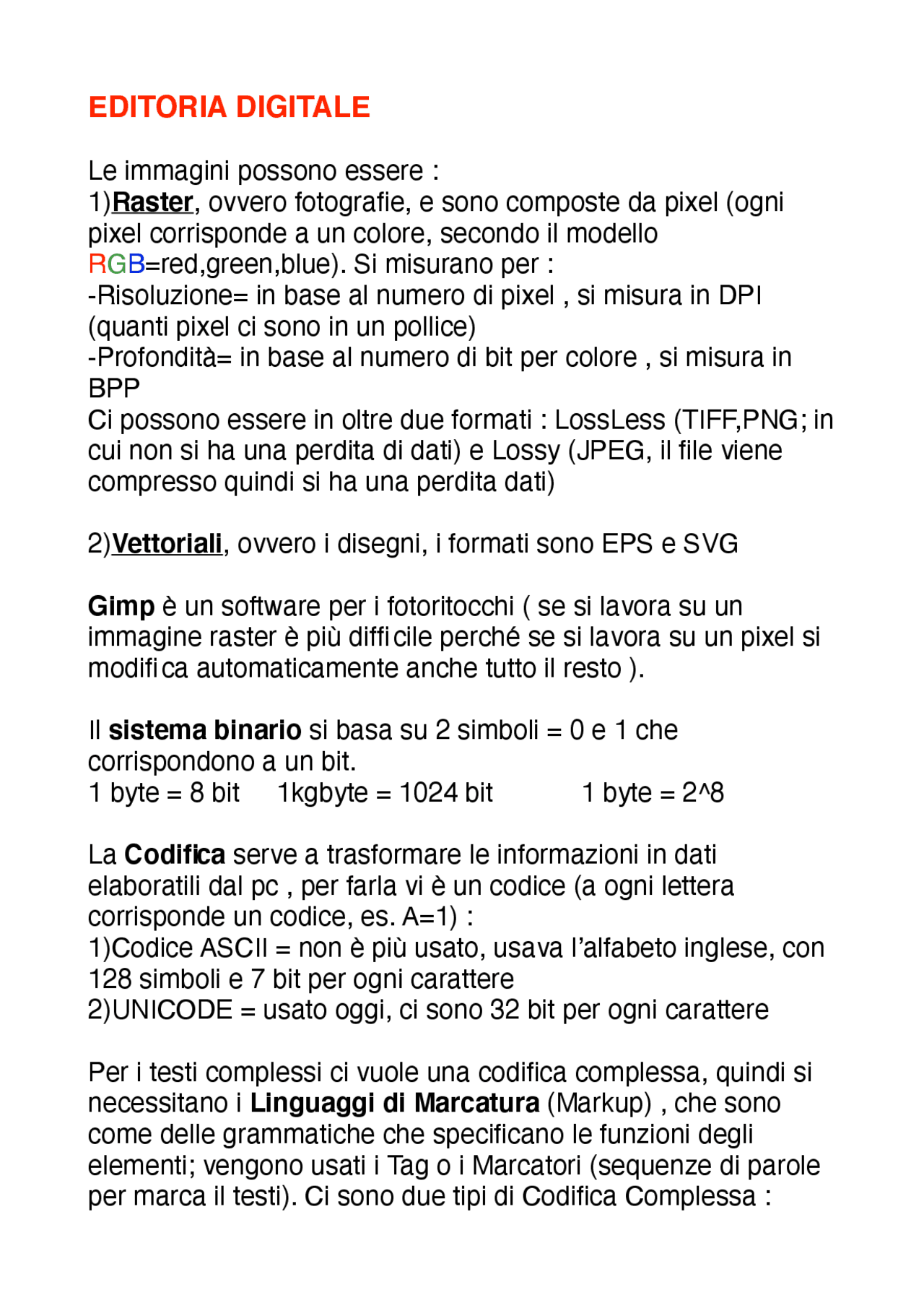 Editoria Digitale Appunti Per Sai Docsity