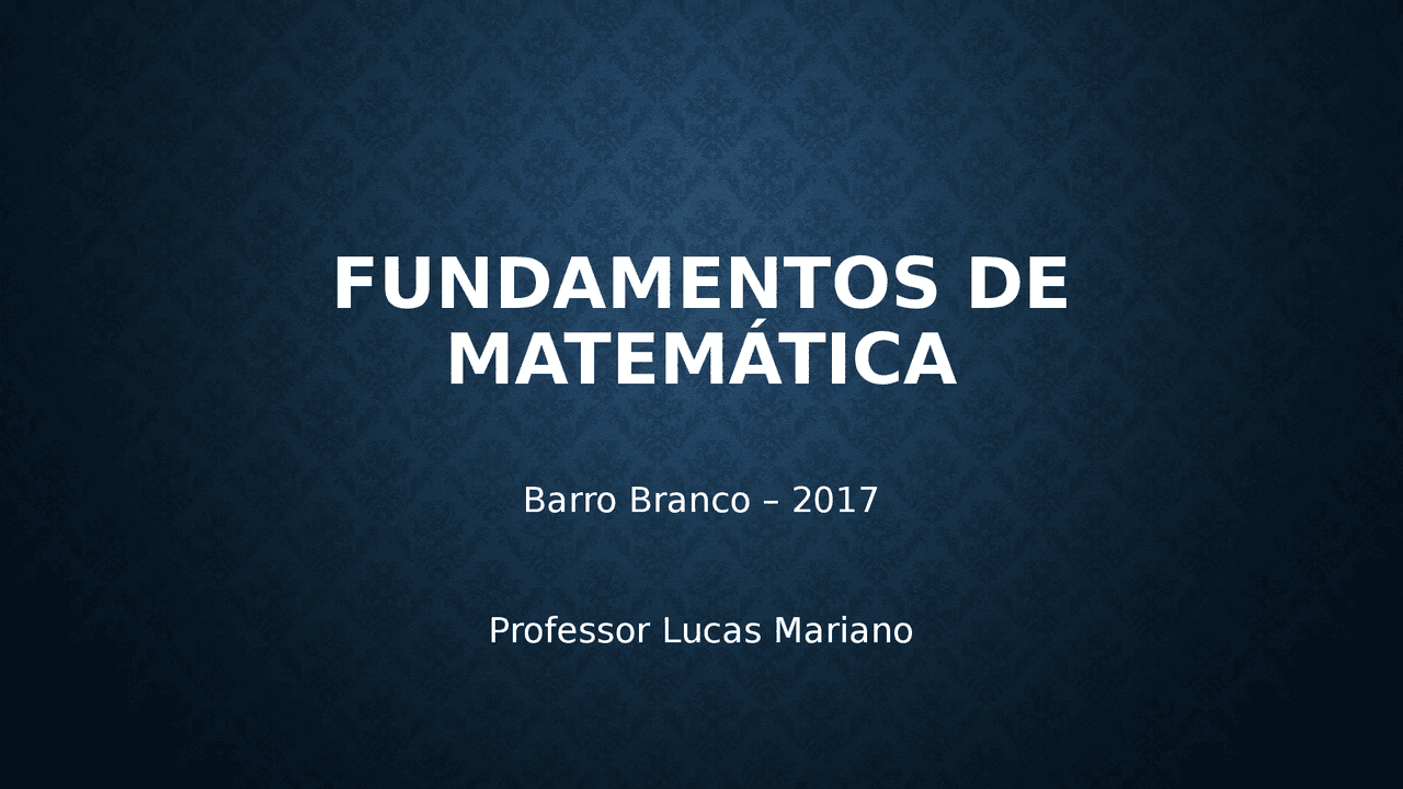 Conjuntos Numéricos Cursinho Docsity