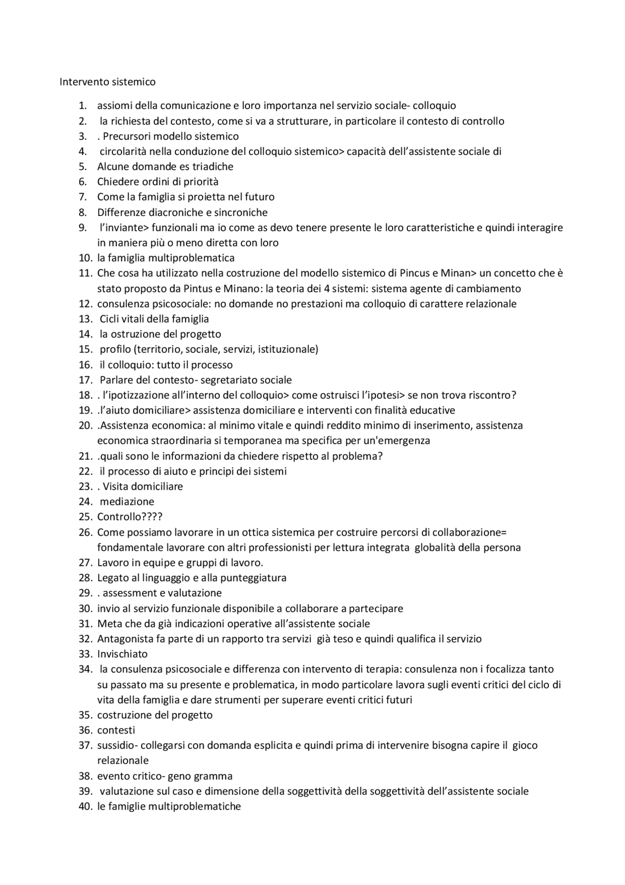 Domande Esame Metodi E Tecniche Del Servizio Sociale 2 Esercizi Di