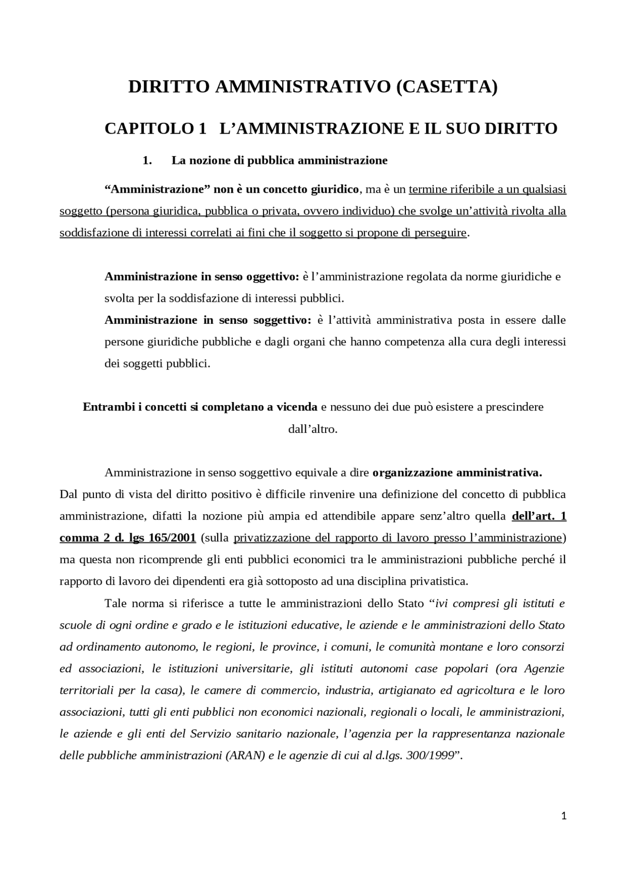 Manuale Diritto Amministrativo Docsity