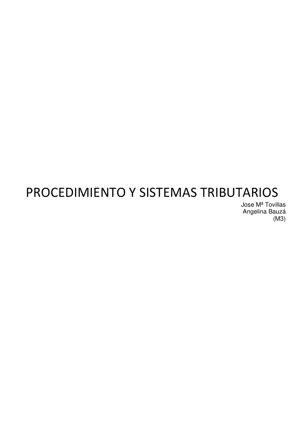 Sistema Y Procedimientos Tributarios Docsity
