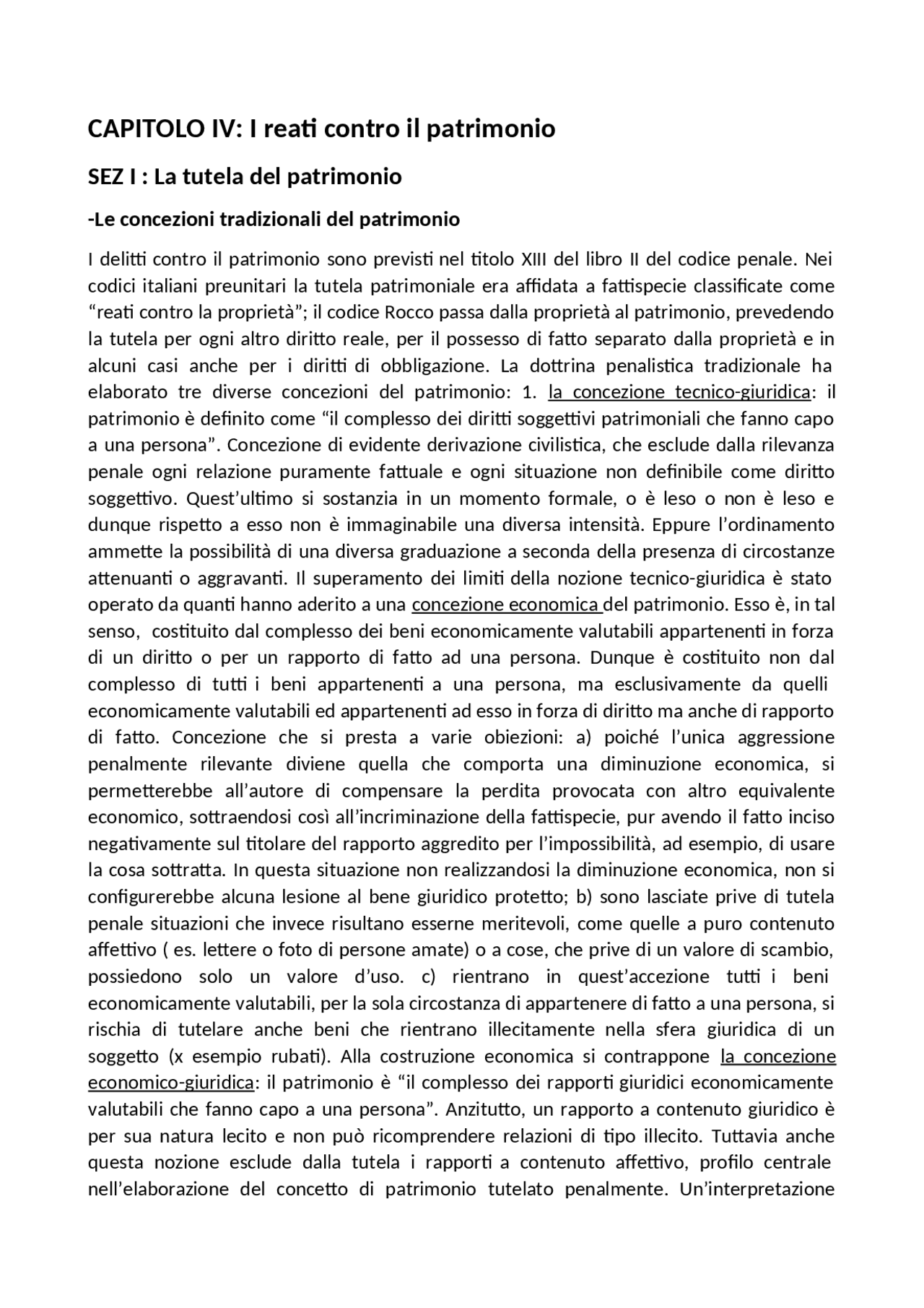 Delitti Contro Il Patrimonio Docsity