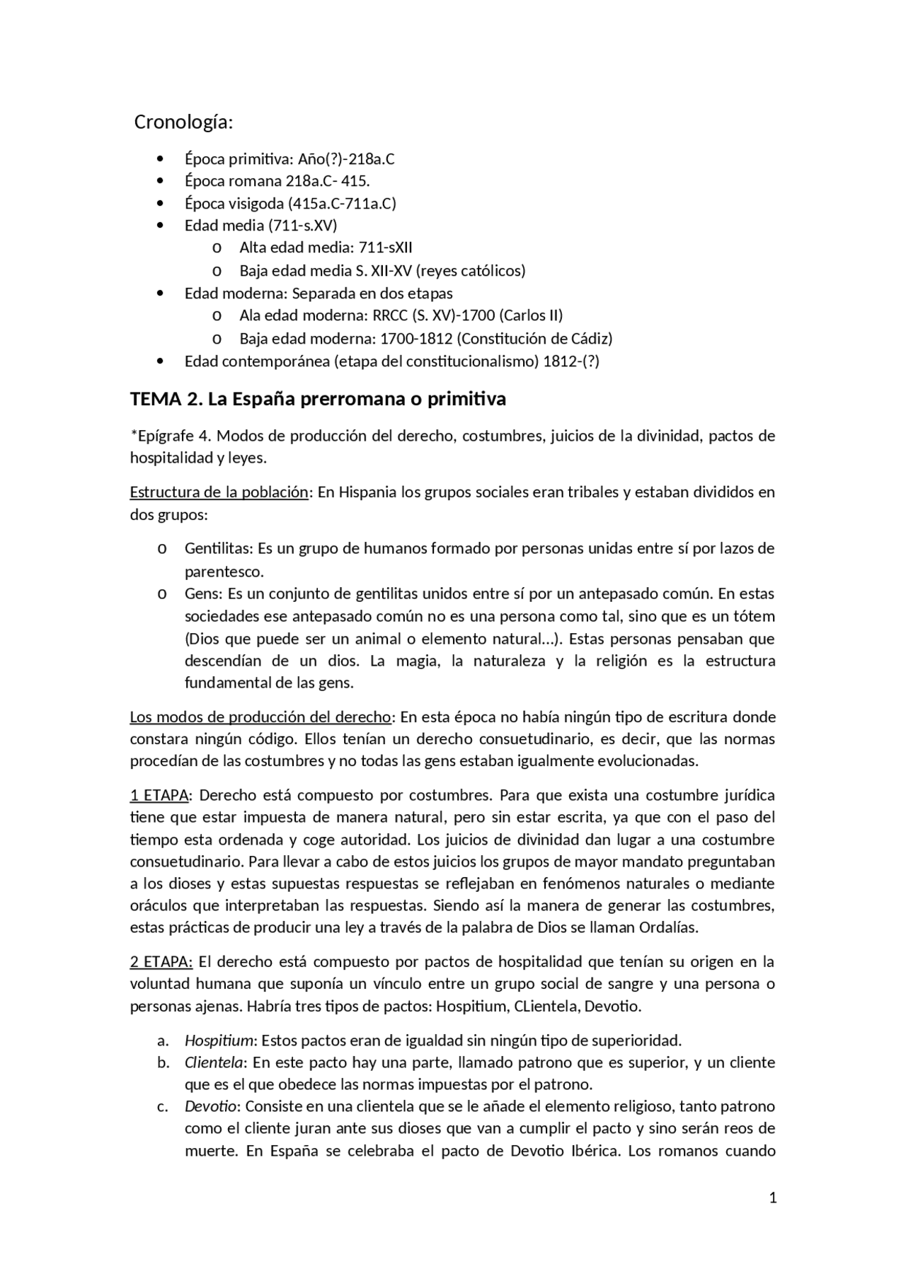 Apuntes Historia Del Derecho Docsity