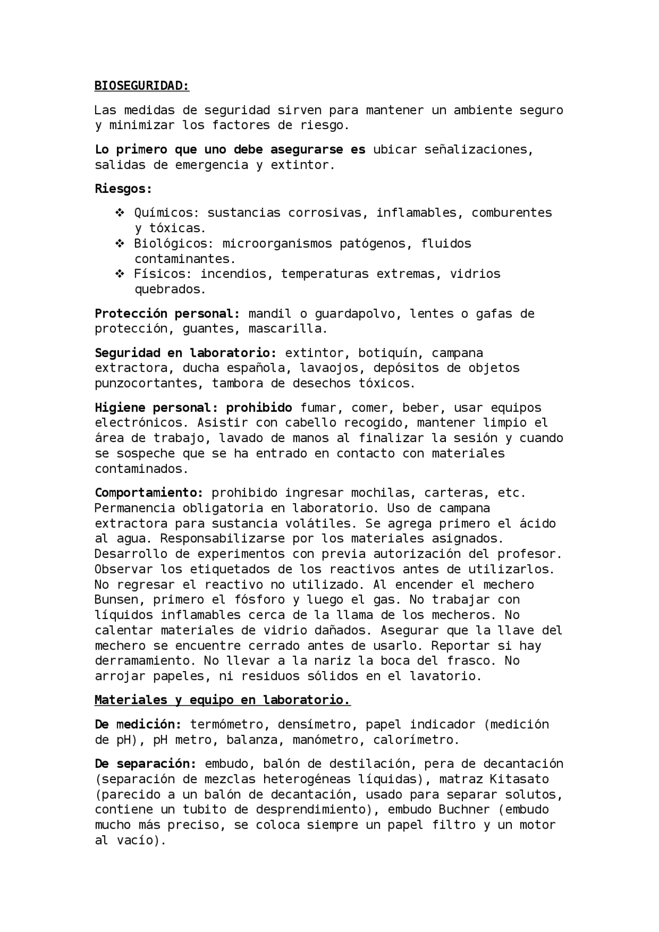 Laboratorio De Química Docsity