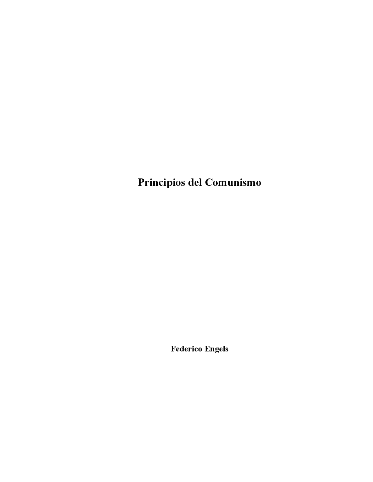 Principios del Comunismo - Federico Engels | Docsity Principios del Comunismo - Federico Engels | Docsity