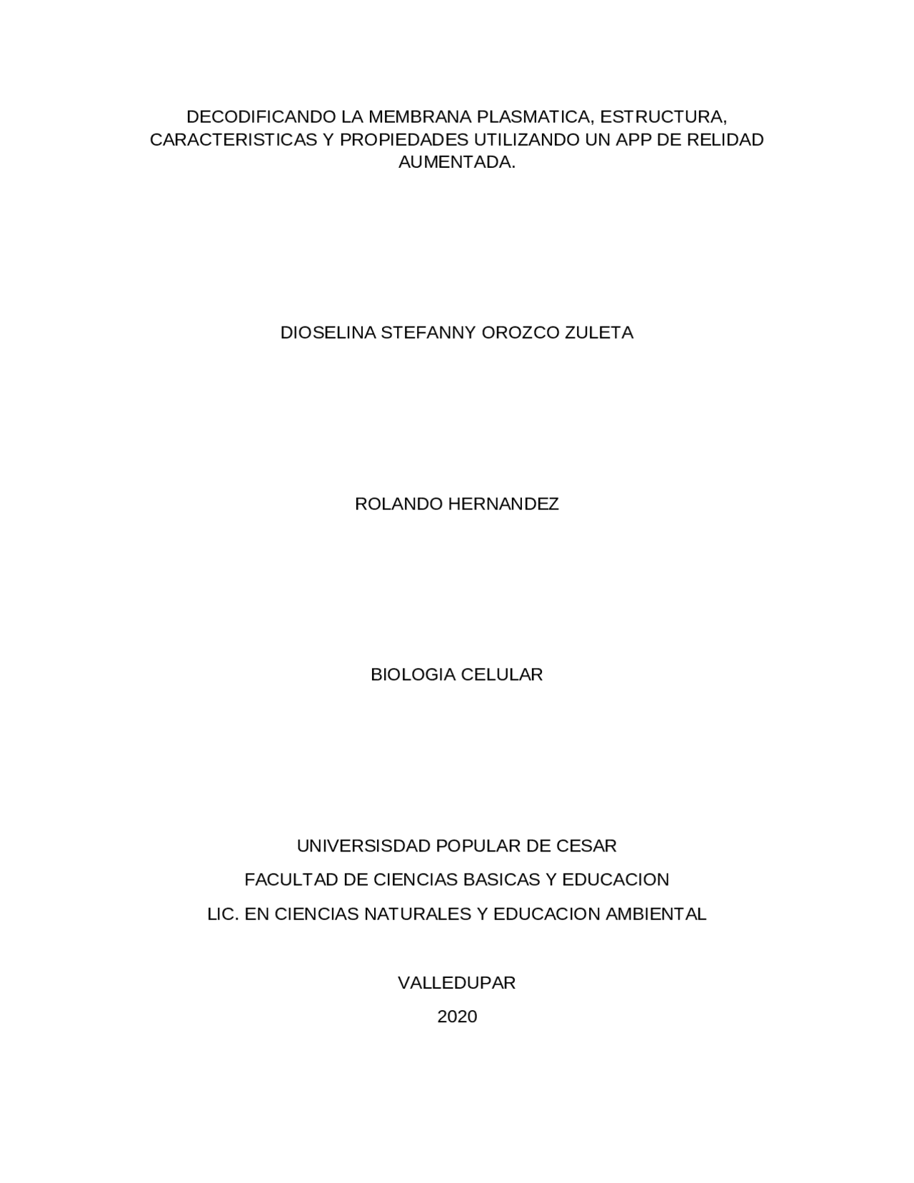 La Membrana Plasmatica Docsity