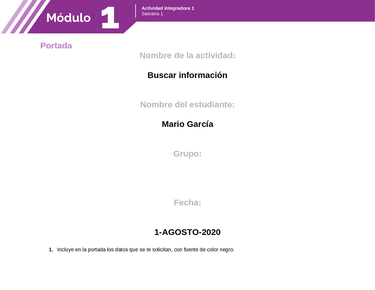 Actividad 1 Modulo 1 Ejercicios De Tecnologías De La Información Y La