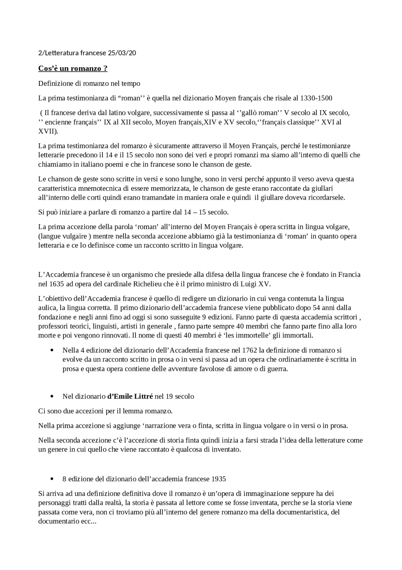Cosè Un Romanzo Docsity