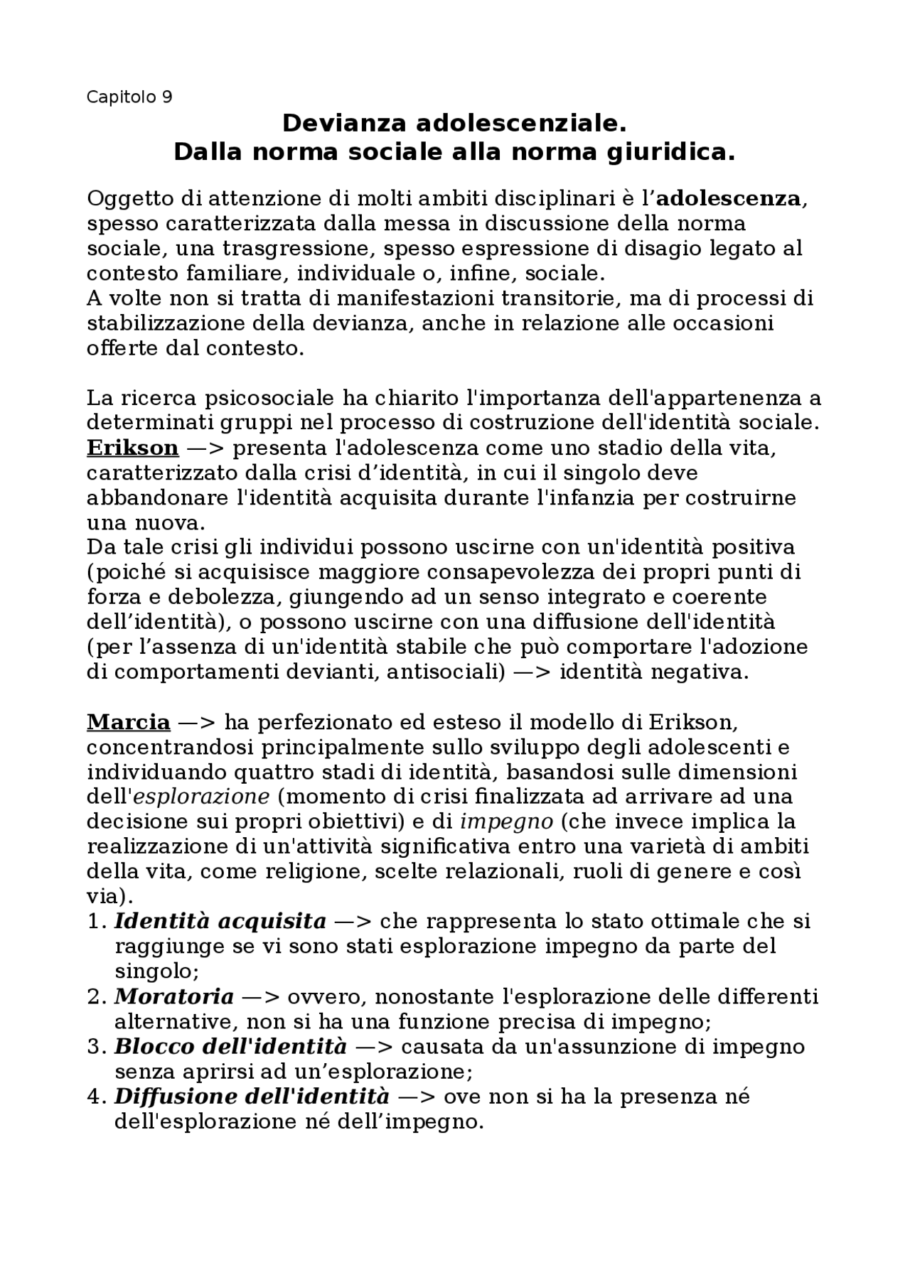 Devianza E Criminalità Docsity