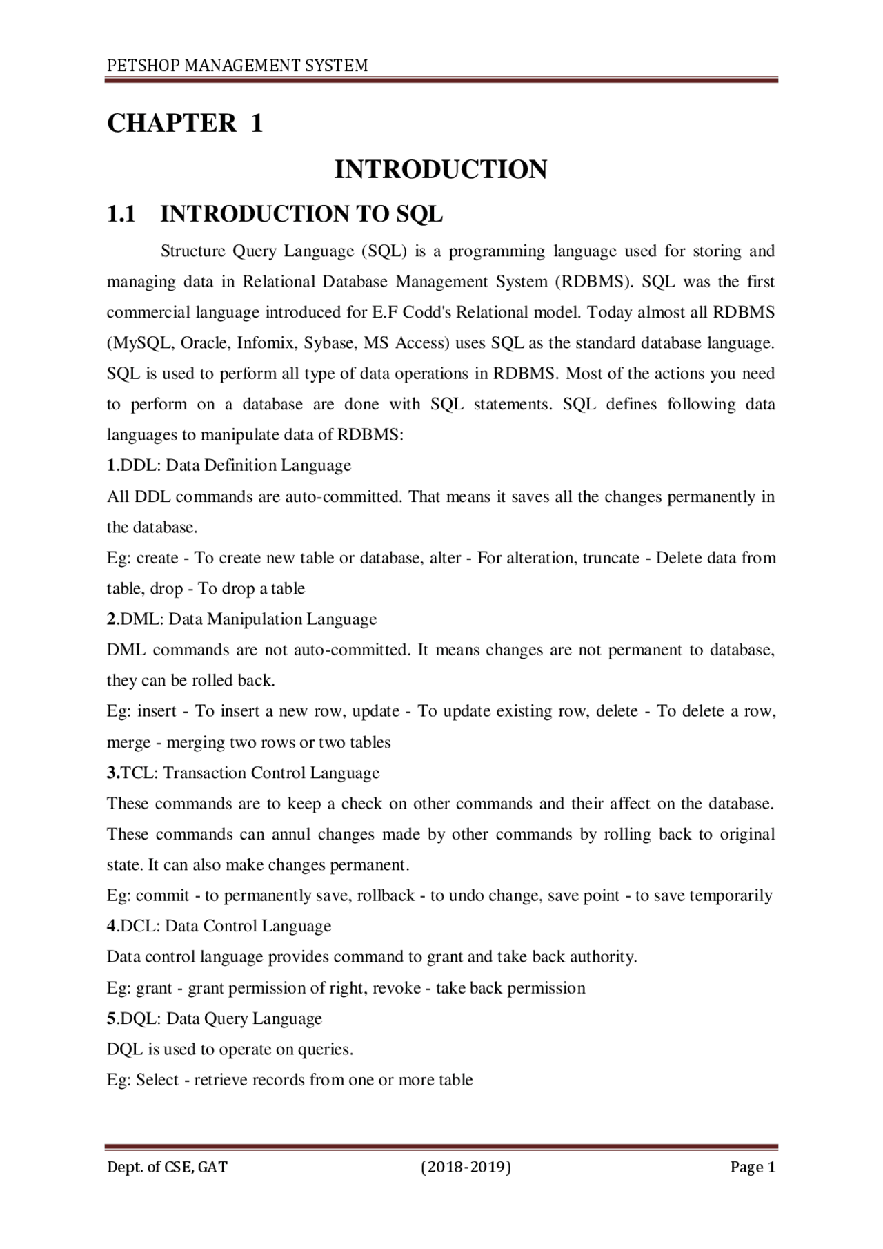 Pet shop management system | Study Guides, Projects, Research Software ...