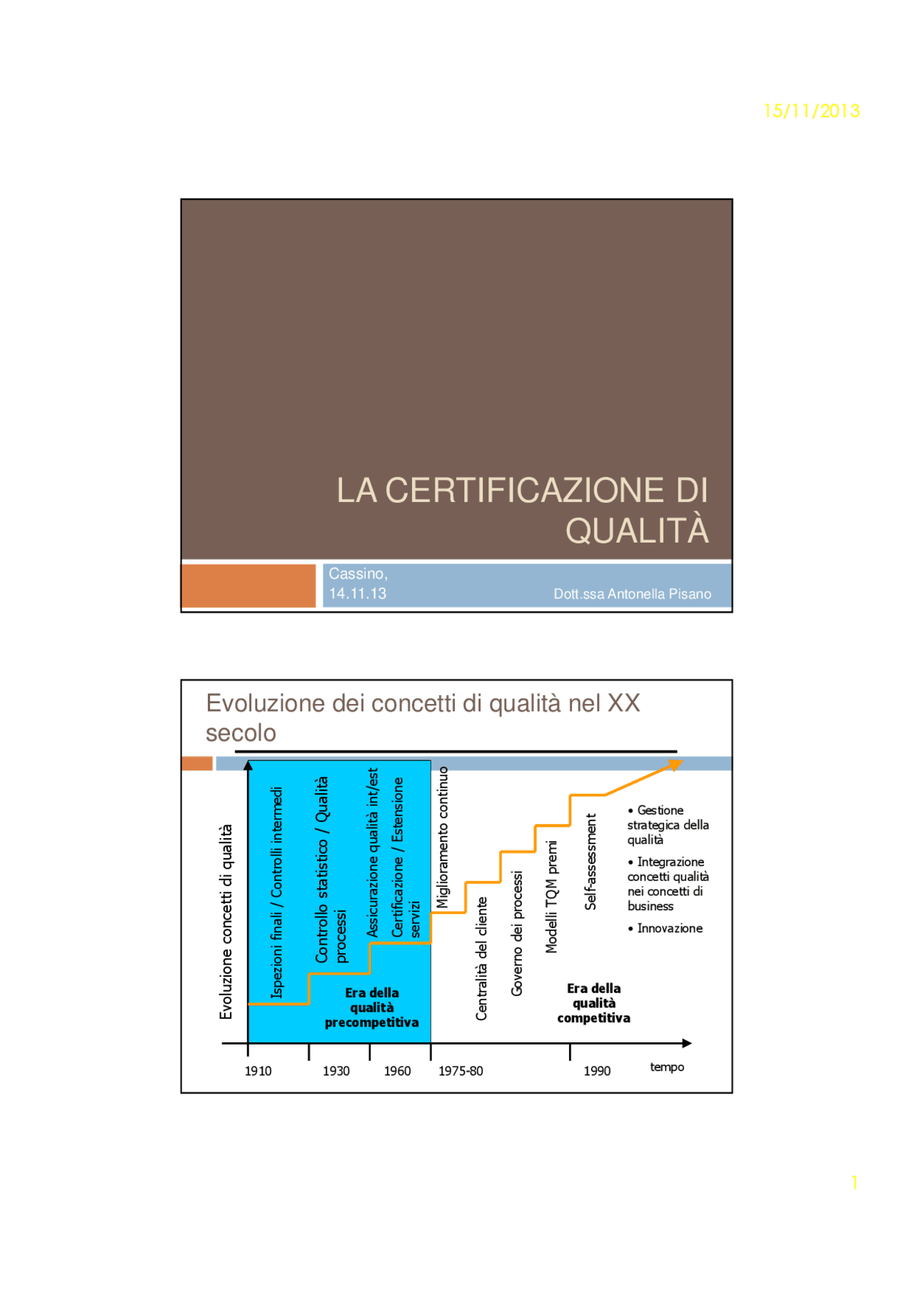 Certificazione Sulle Iso Docsity