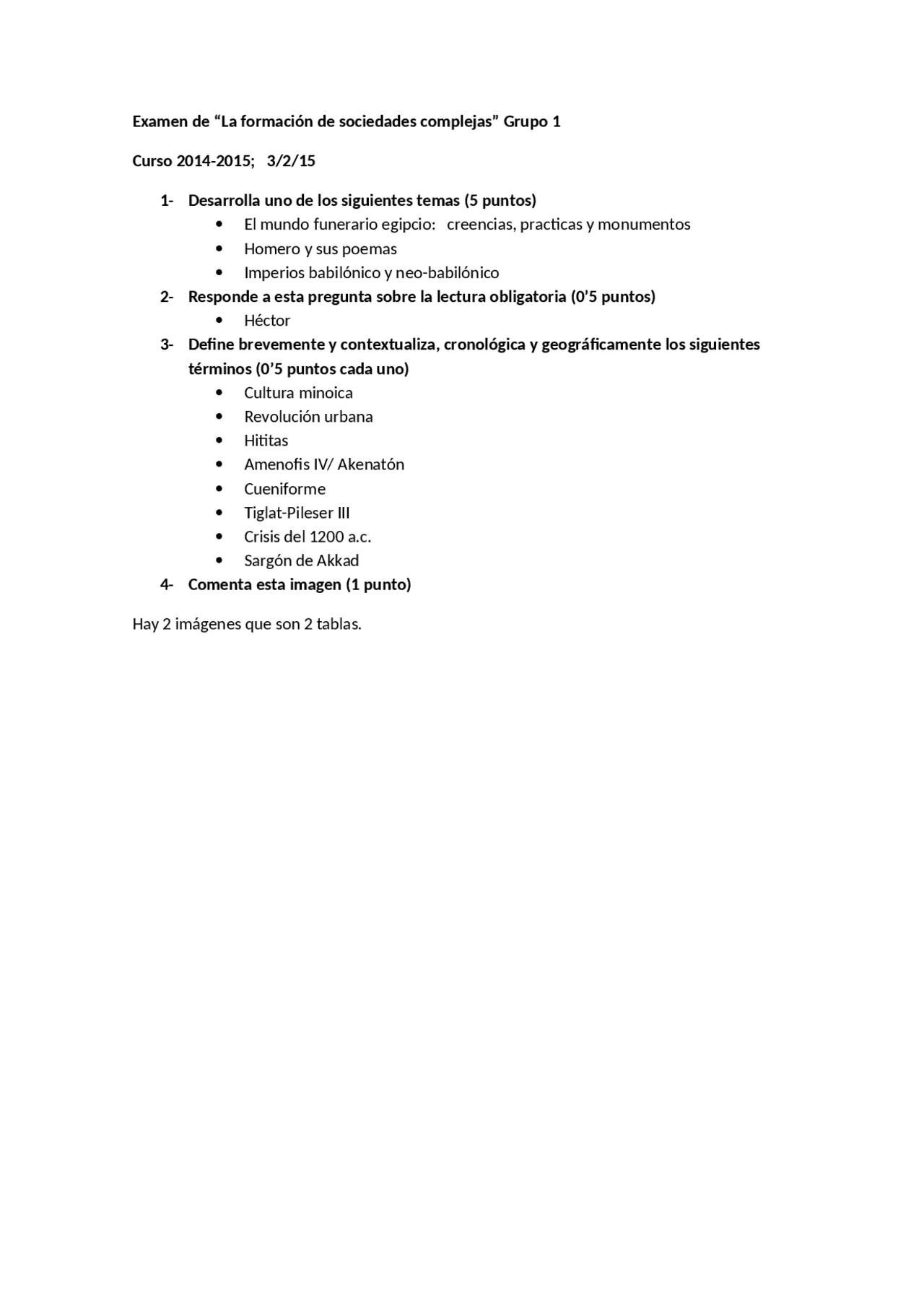 Examen Sociedades Complejas Docsity