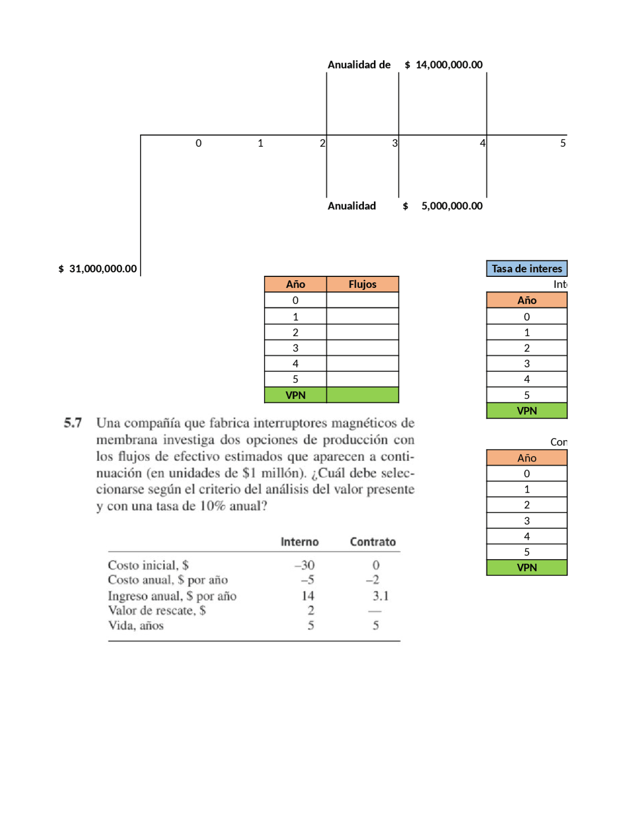 Capitulo 5 ingeniería economica | Ejercicios de Análisis Económico | Docsity