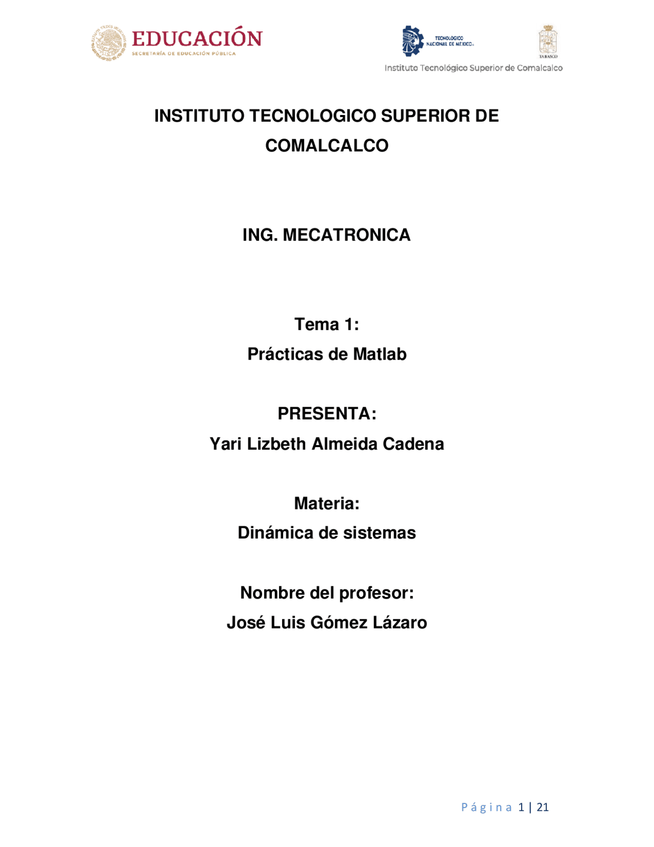 Matlab Ejercicios Practicos De Clase Docsity
