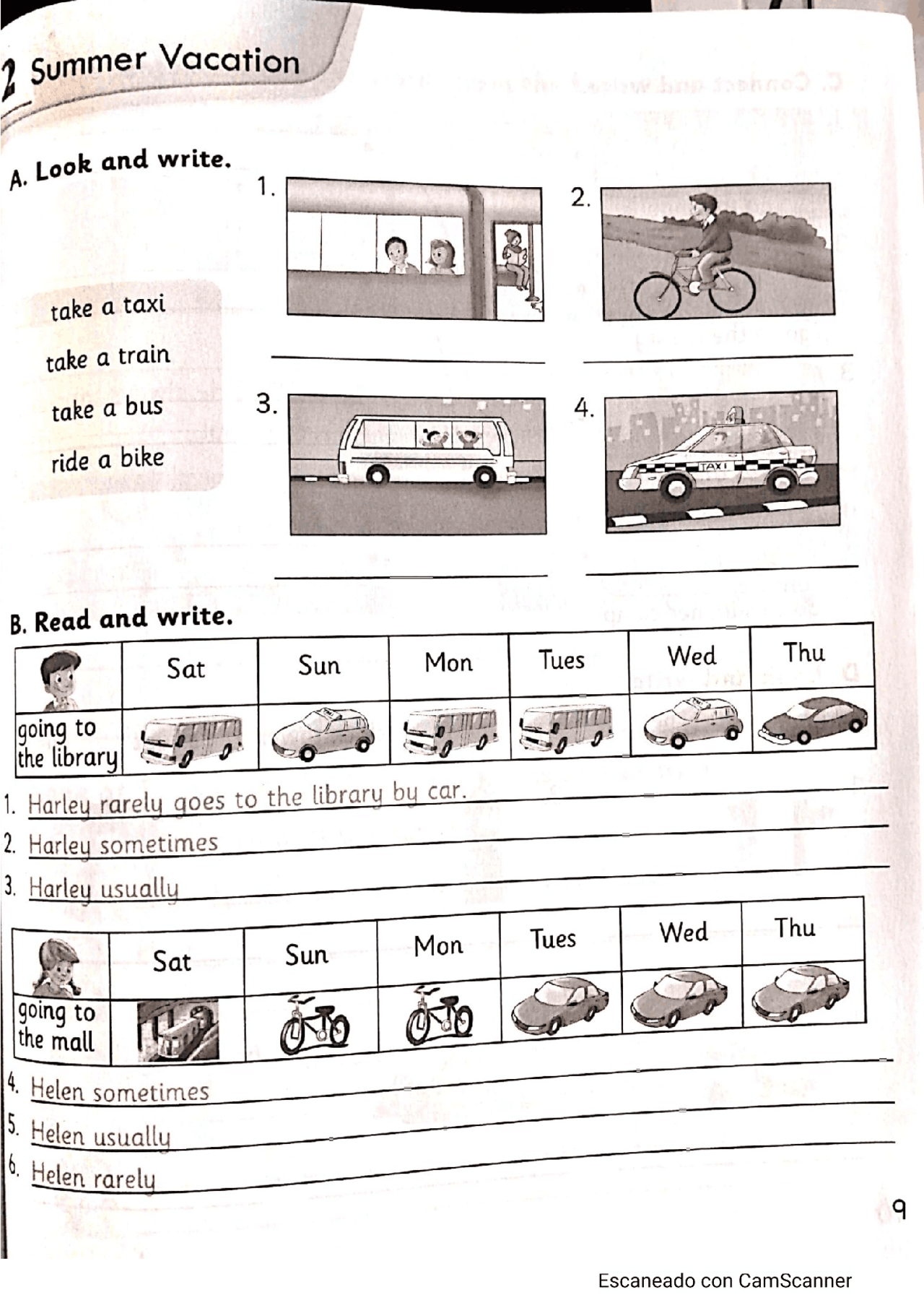 Ingles Grado Sexto 602 Ejercicios De Inglés Docsity