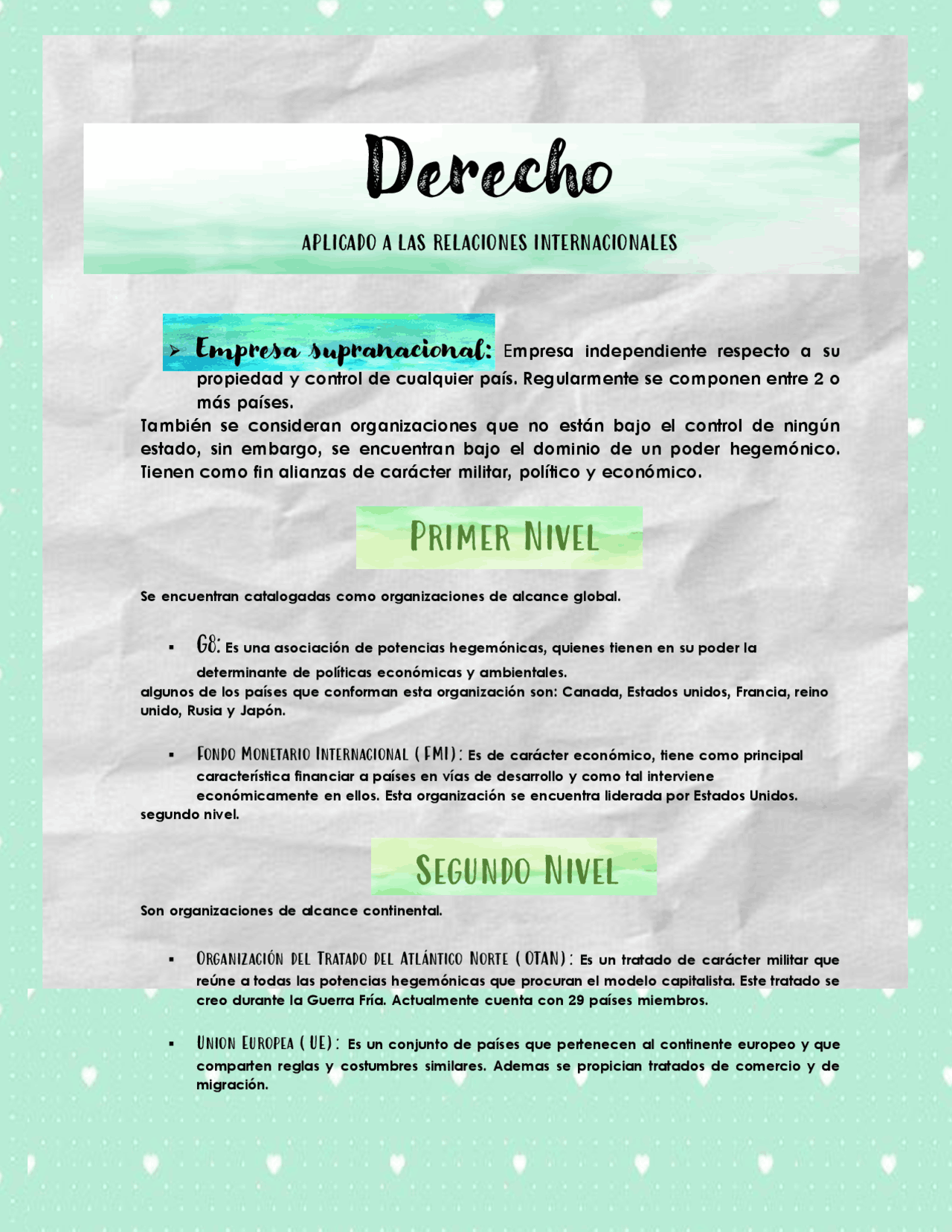Derecho Primer Semestre Docsity