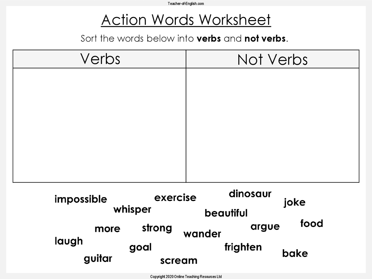 Action Verbs And Words Docsity Action Verbs And Words Docsity