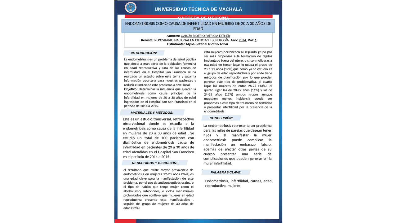 Caso Clínico Embriología Docsity