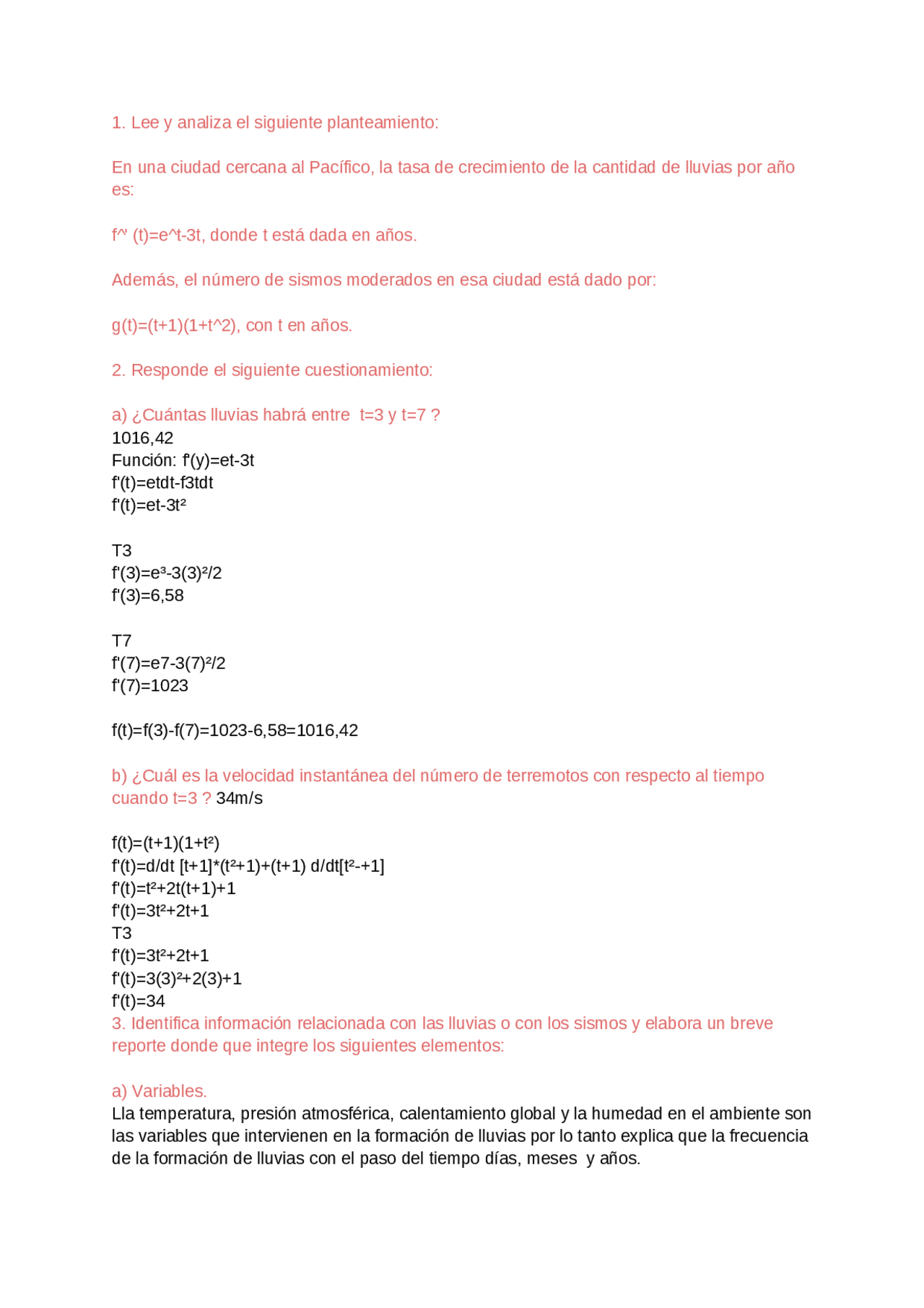 Actividad Integradora 6 Ejercicios De Matemáticas Docsity