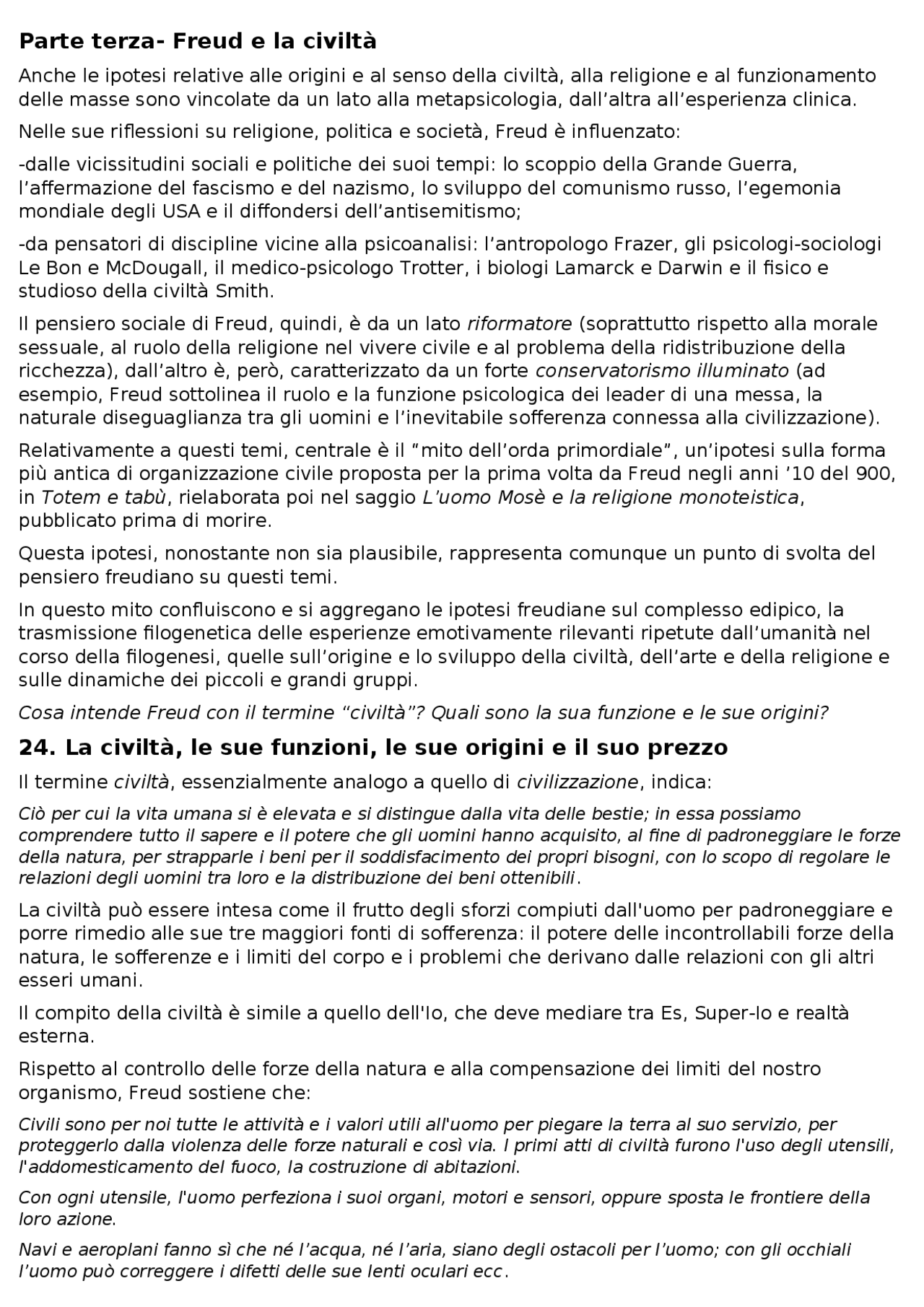 La Costruzione Di Un Sapere Docsity