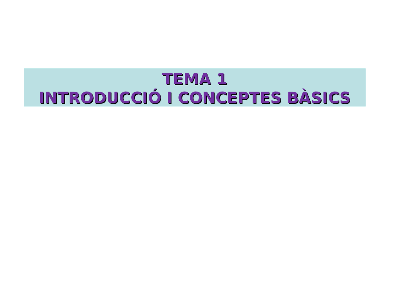 Tema 1 IntroducciÓ Conceptes BÀsics Slides De Marketing Docsity
