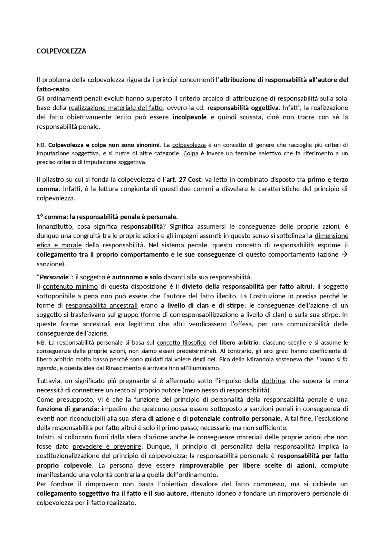 La Colpevolezza Suitas Dolo Colpa Dolo Misto A Colpa Errore