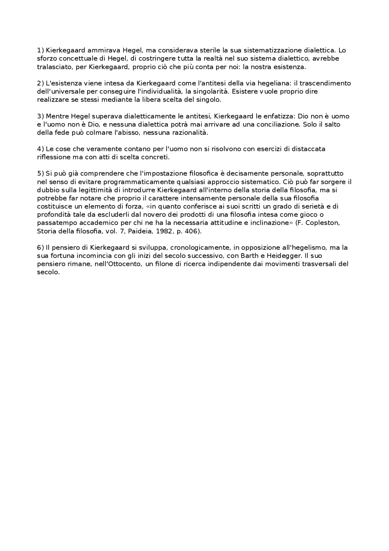 Riassunti Filosofia Su Søren Kierkegaard Docsity