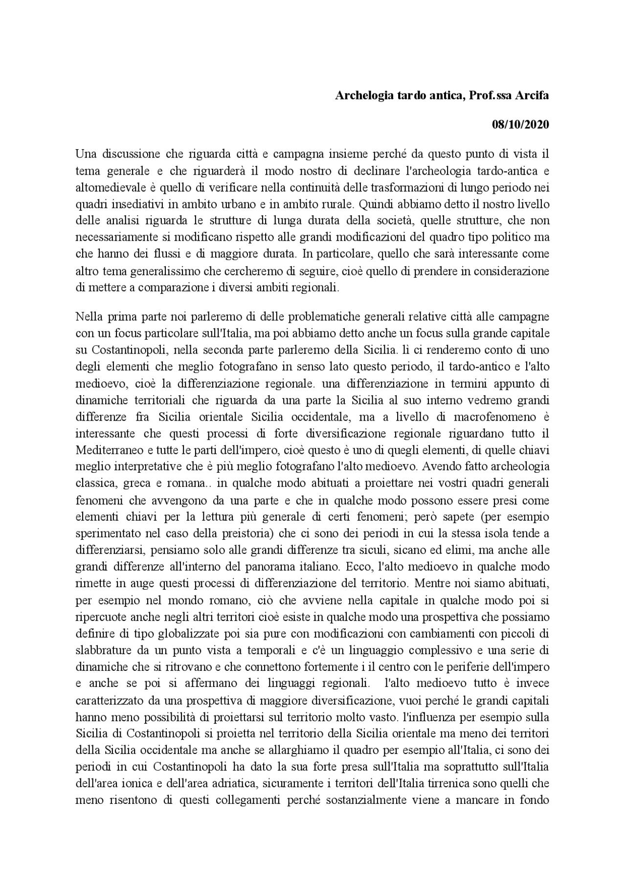 Appunti Di Tardo Antica Docsity