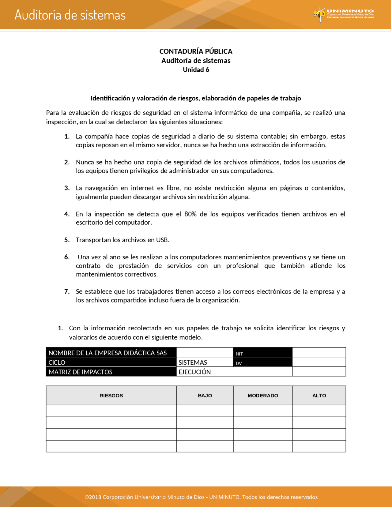 Unidad 6 Para Su Apoyo Docsity